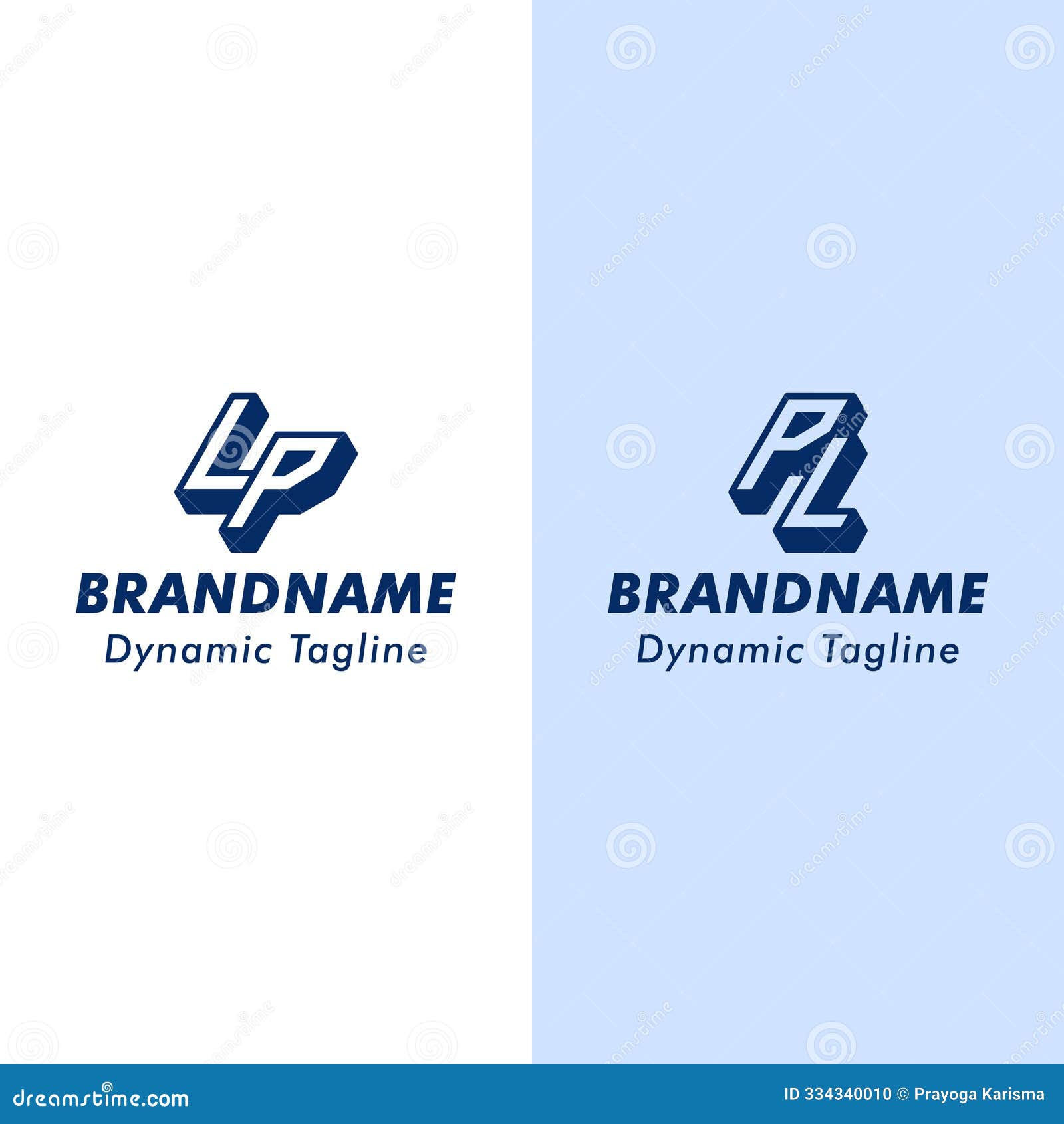 Letter LP and PL 3D Monogram Logo, Suitable for Business with PL or LP ...