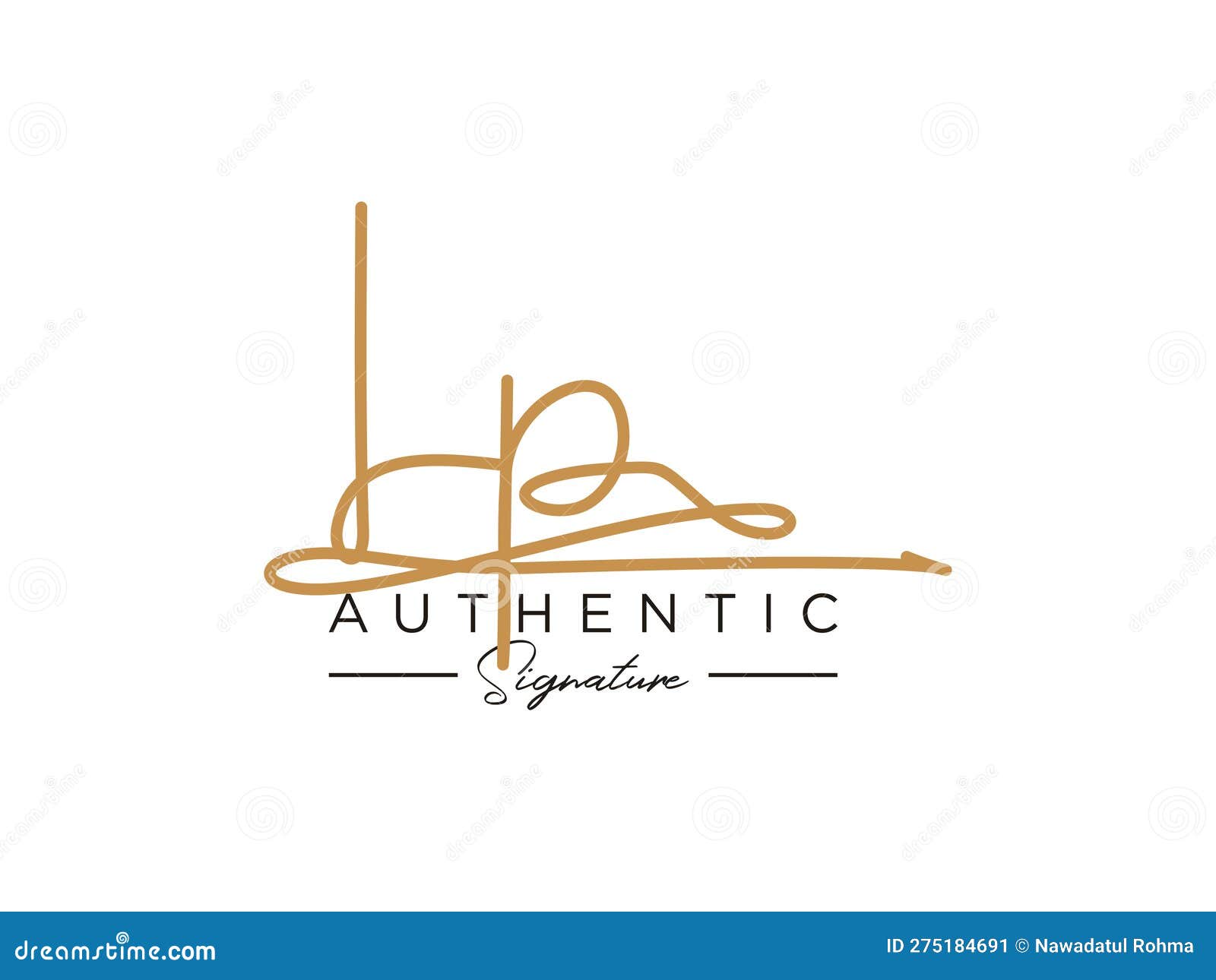 Letter LP Signature Logo Template Vector Stock Vector - Illustration of ...