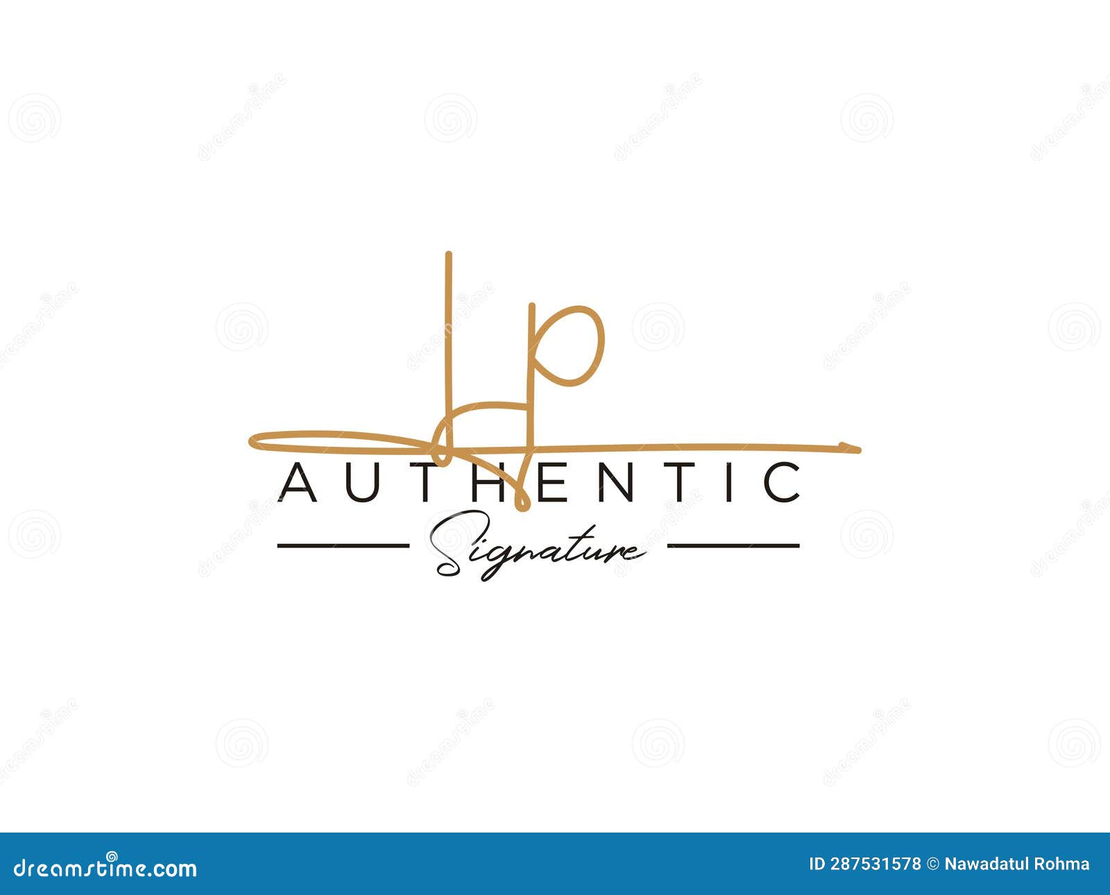 Letter LP Signature Logo Template Vector Stock Vector - Illustration of ...