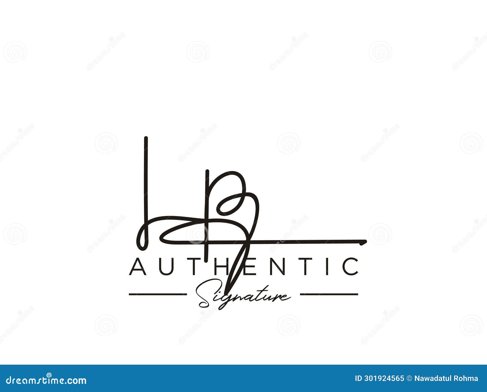 Letter LP Signature Logo Template Vector Stock Vector - Illustration of ...