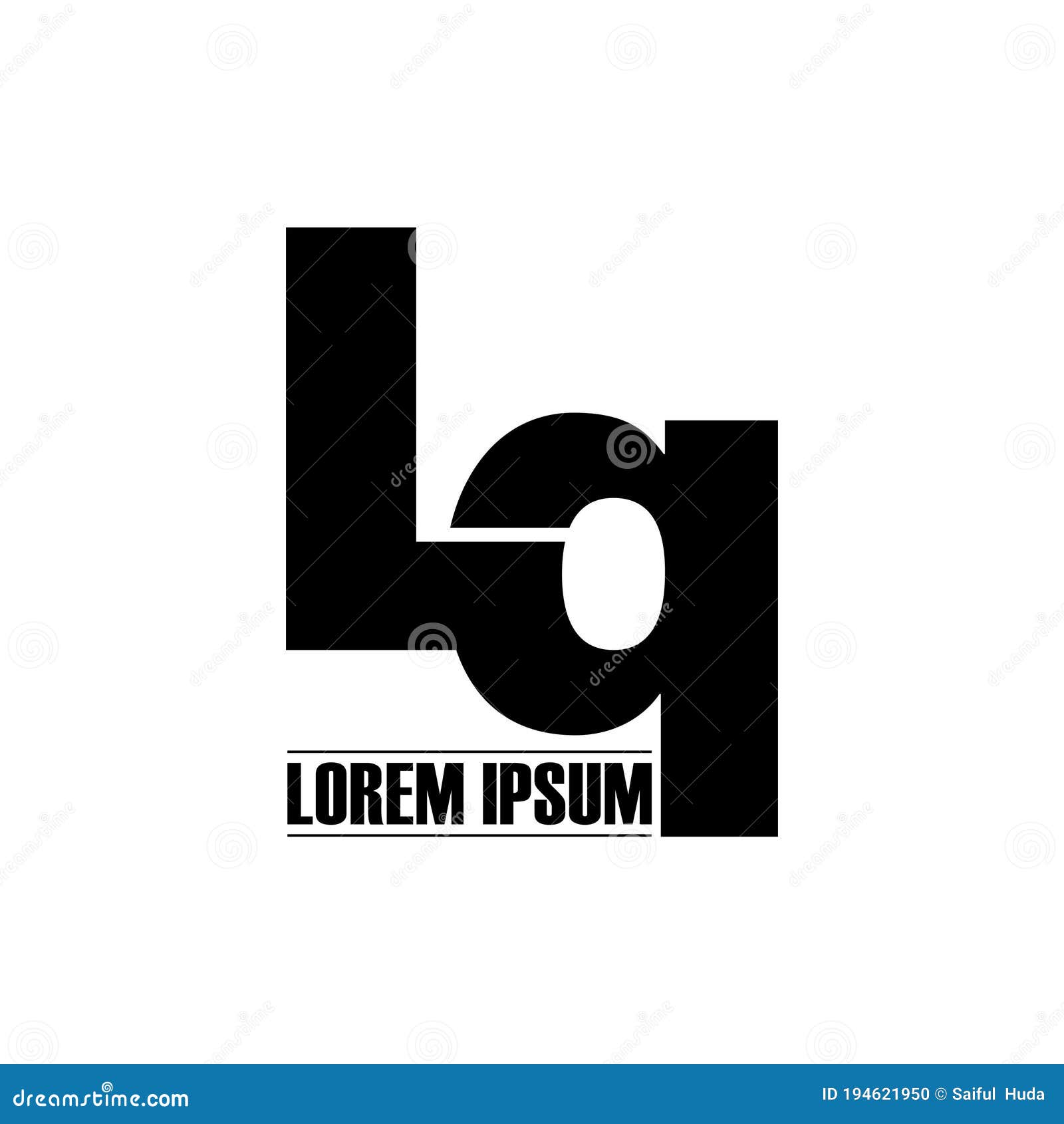 Letter LQ Simple Monogram Logo Icon Design. Stock Vector - Illustration ...