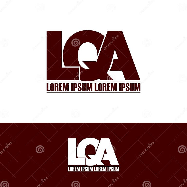 Letter LQA Simple Monogram Logo Icon Design. Stock Vector ...