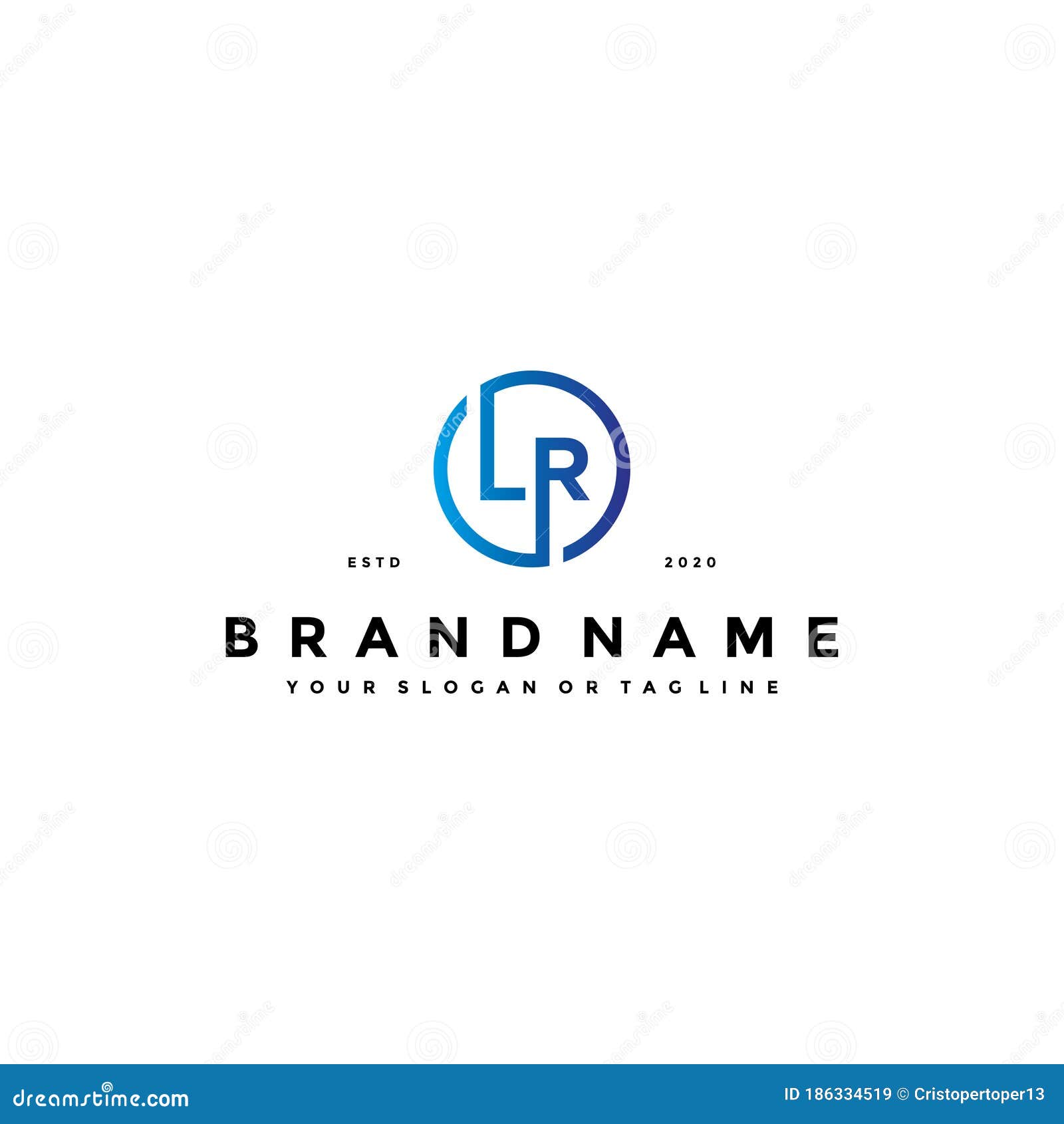 Letter LR Logo Design Vector Stock Vector - Illustration of creative ...
