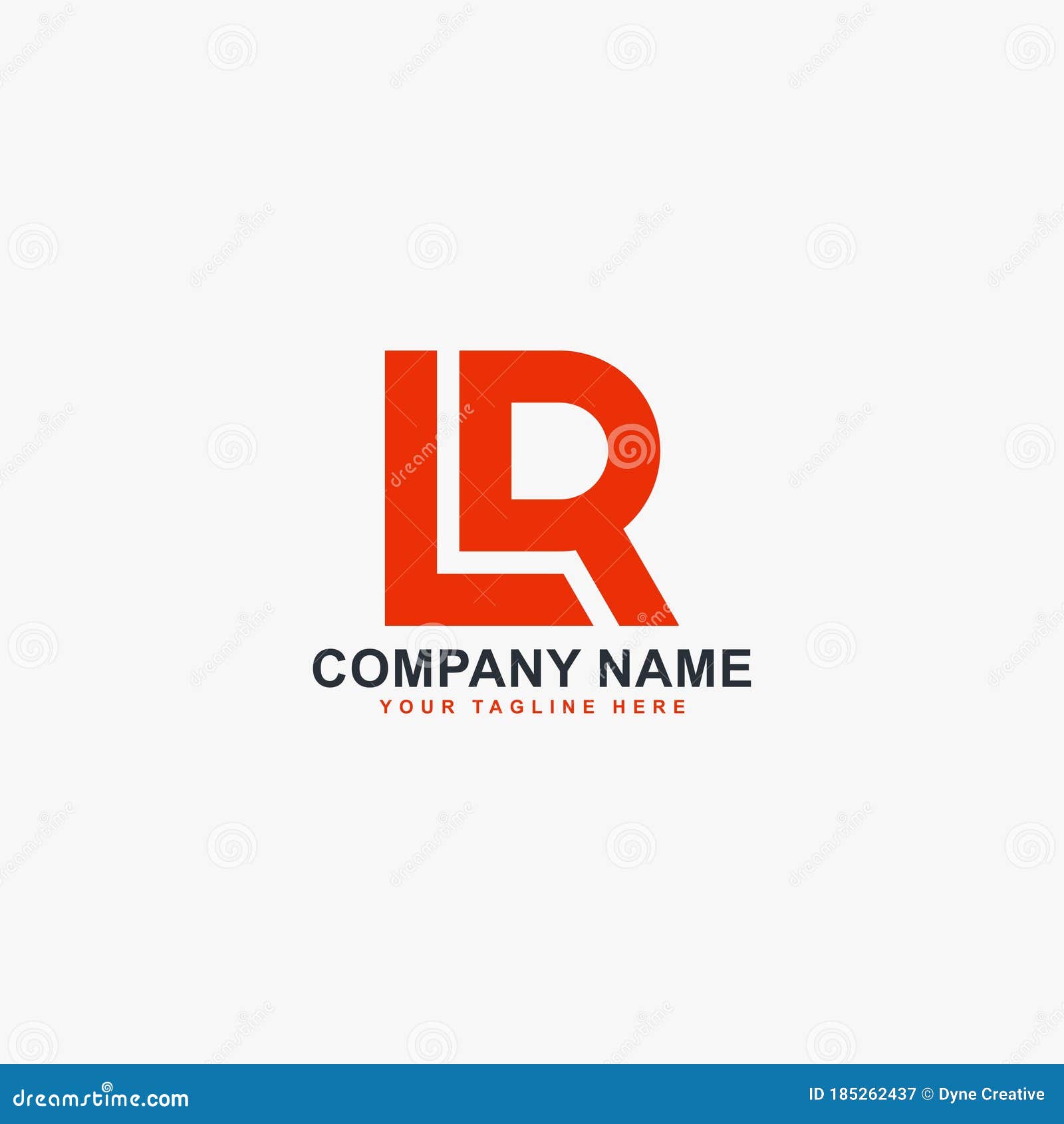 Letter LR Logo Design Vector. Monogram R-type Illustration Design ...