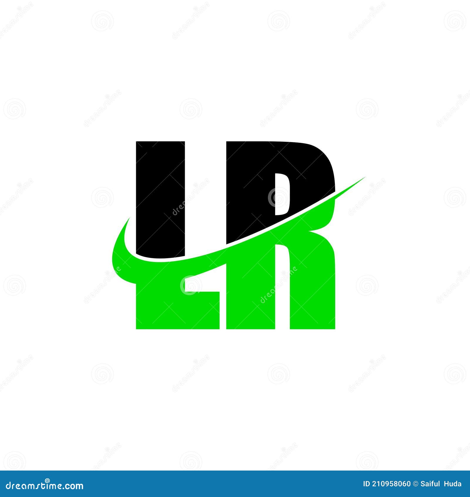 Letter LR Simple Monogram Logo Icon Design. Stock Vector - Illustration ...