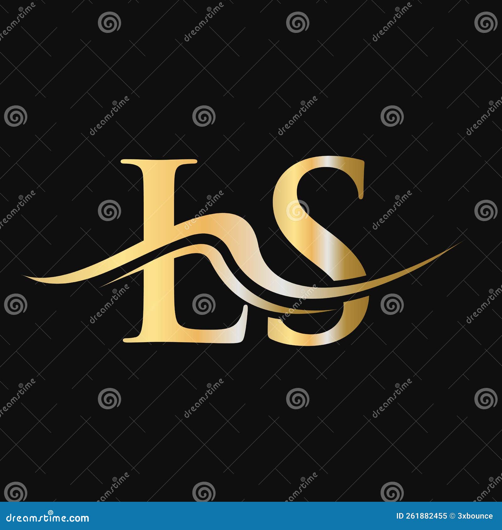 Letter LS Logo Design. Initial LS Logotype Template for Business and ...