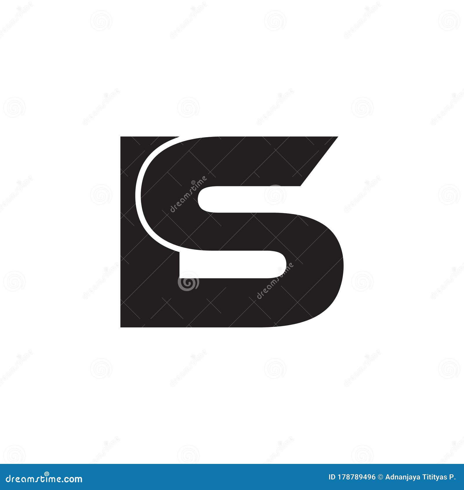Letter Ls Overlapping Logo Vector Stock Vector - Illustration of type ...