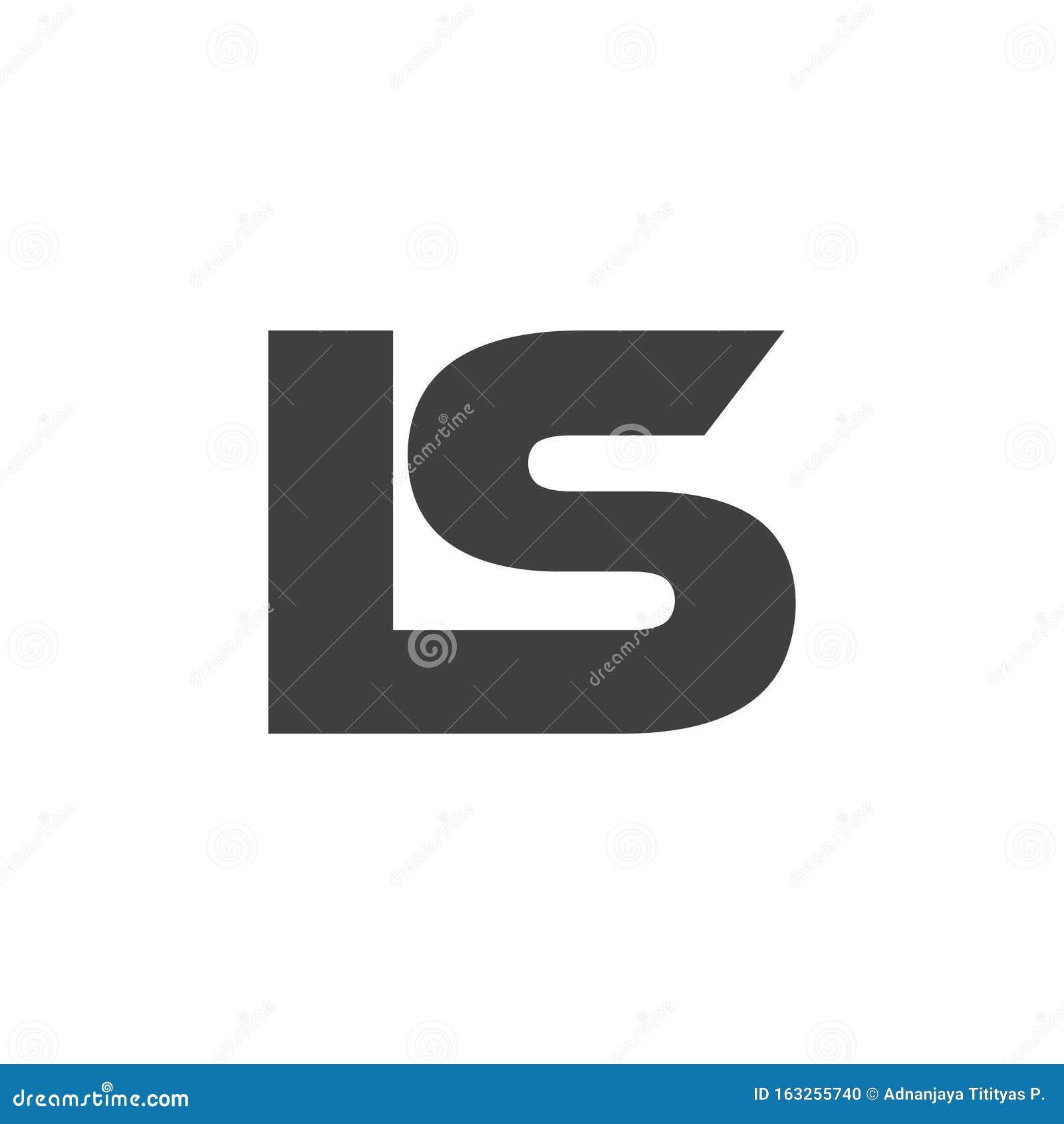 Letter Ls Simple Linked Logo Vector Stock Vector - Illustration of ...