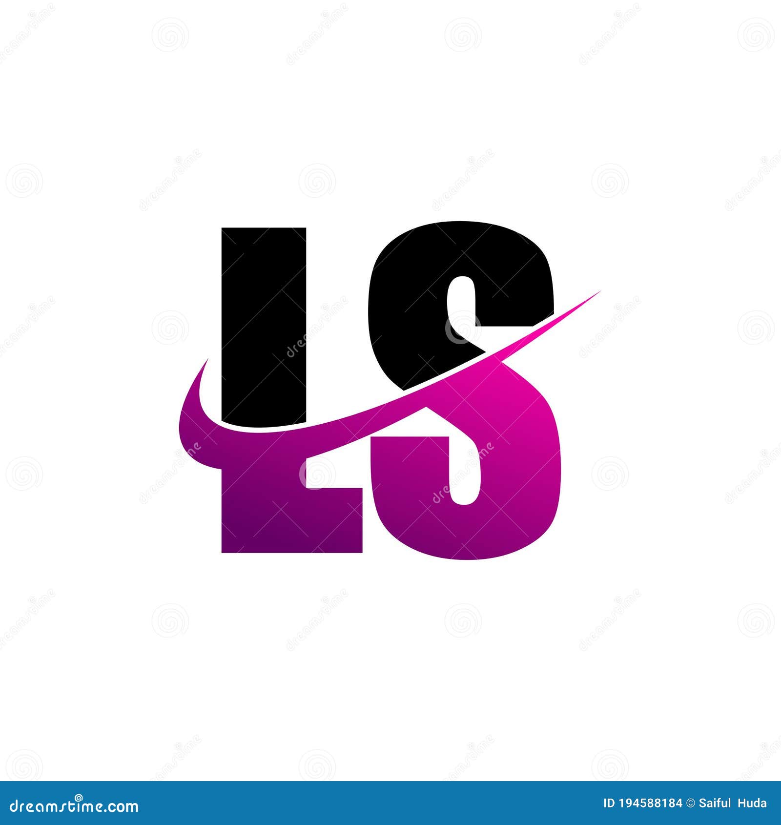Letter LS Simple Monogram Logo Icon Design. Stock Vector - Illustration ...
