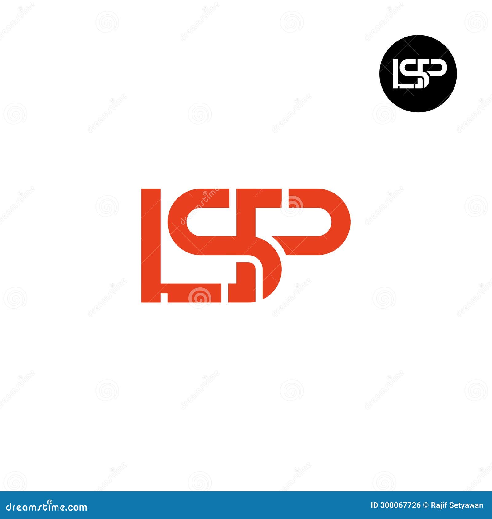 Letter LSP Monogram Logo Design Stock Illustration - Illustration of ...