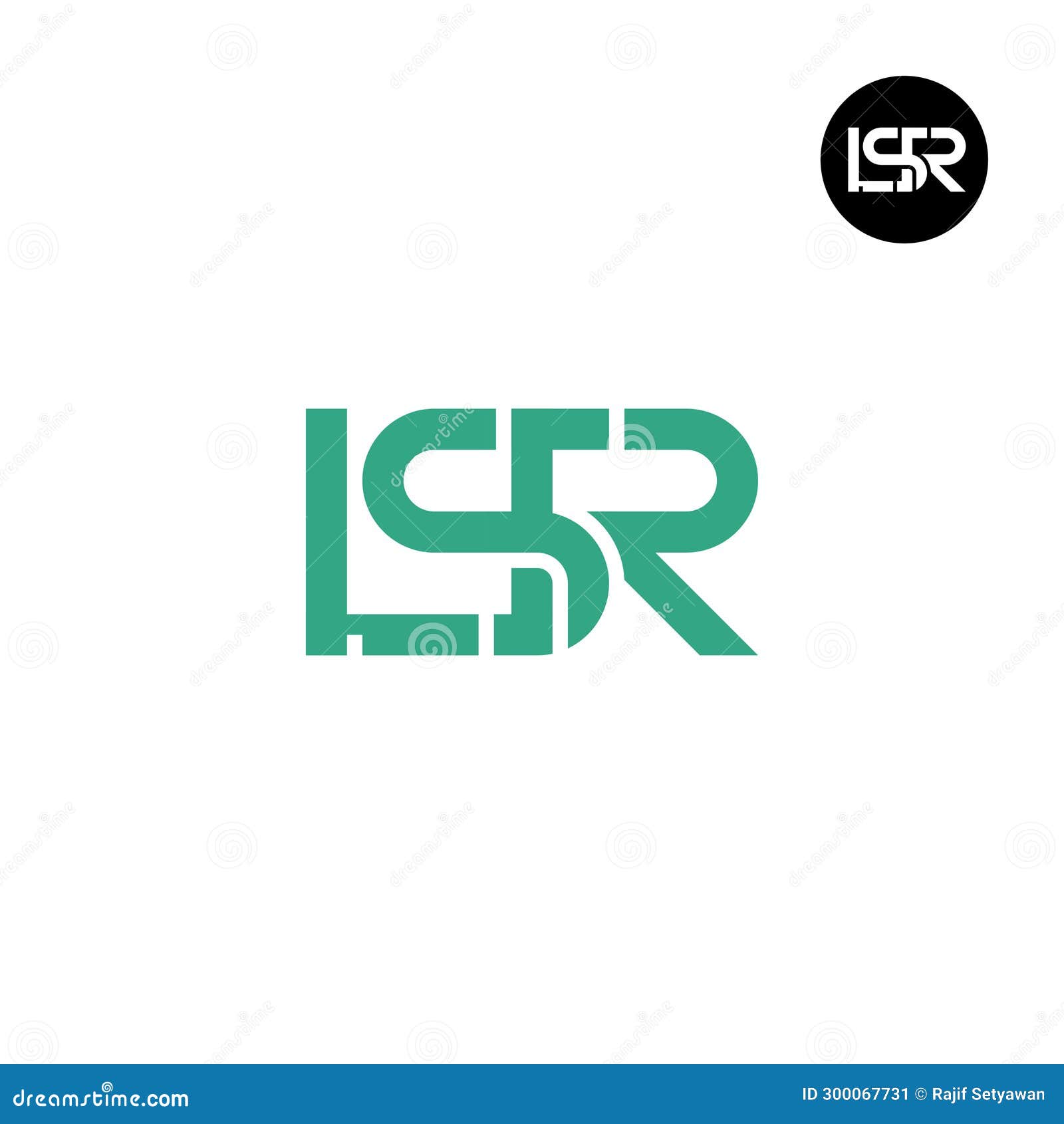 Letter LSR Monogram Logo Design Stock Vector - Illustration of logos ...