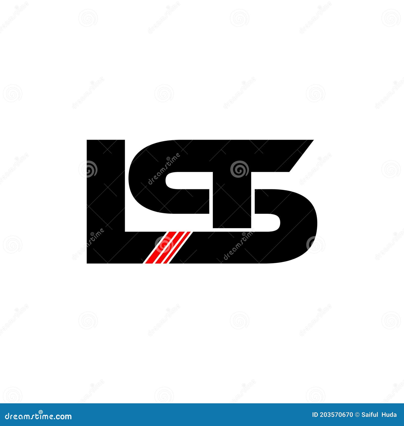 Letter LST Simple Monogram Logo Icon Design. Stock Vector ...