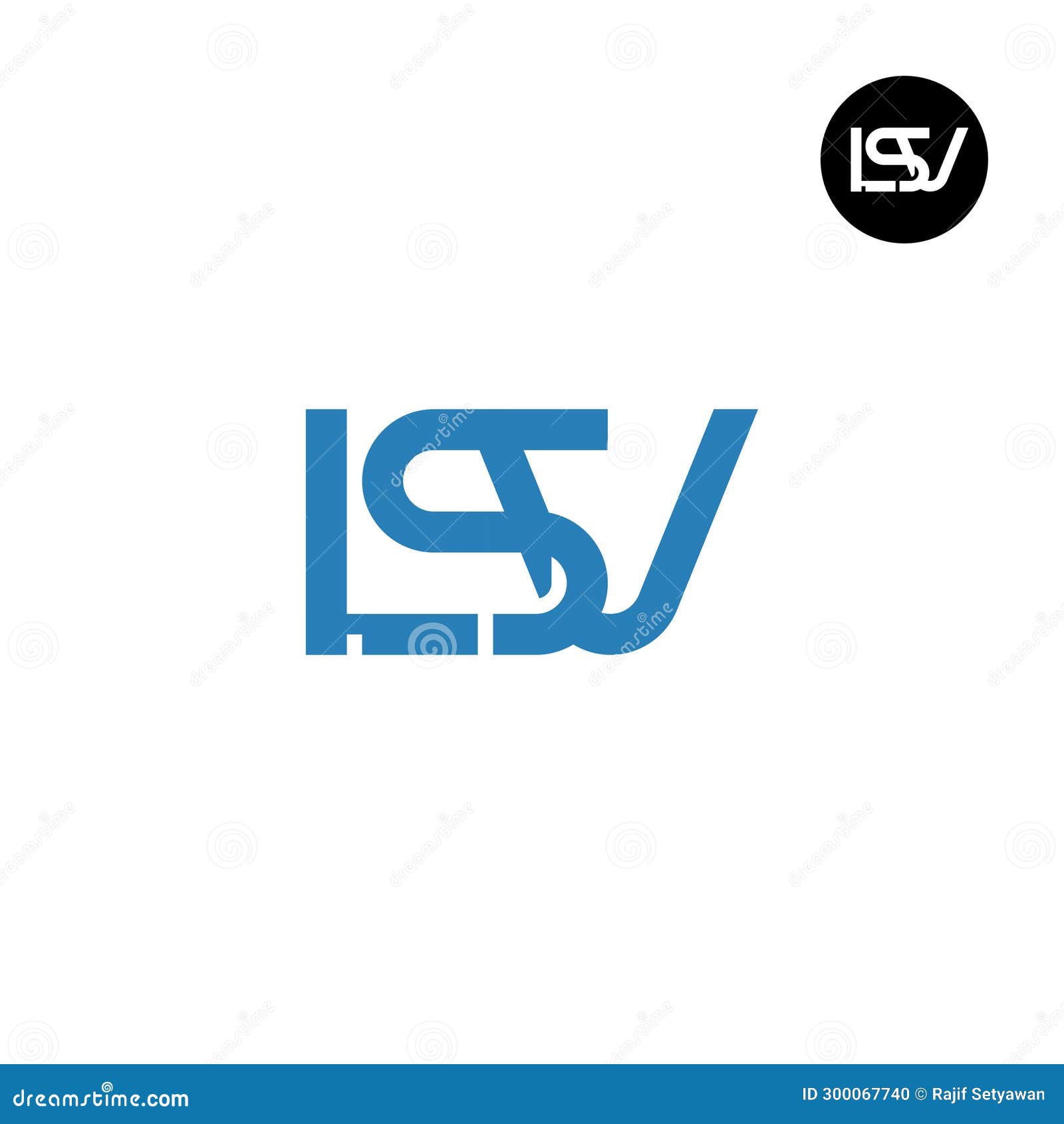 Letter LSV Monogram Logo Design Stock Illustration - Illustration of ...
