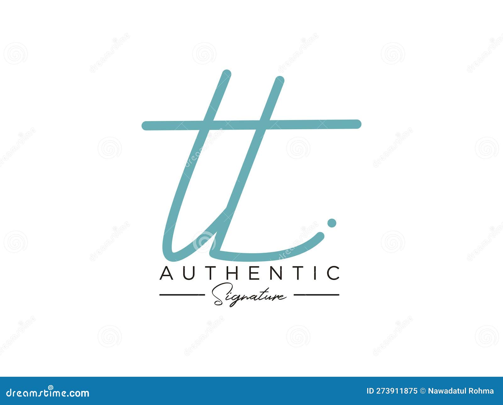 Letter LT Signature Logo Template Vector Stock Vector - Illustration of ...