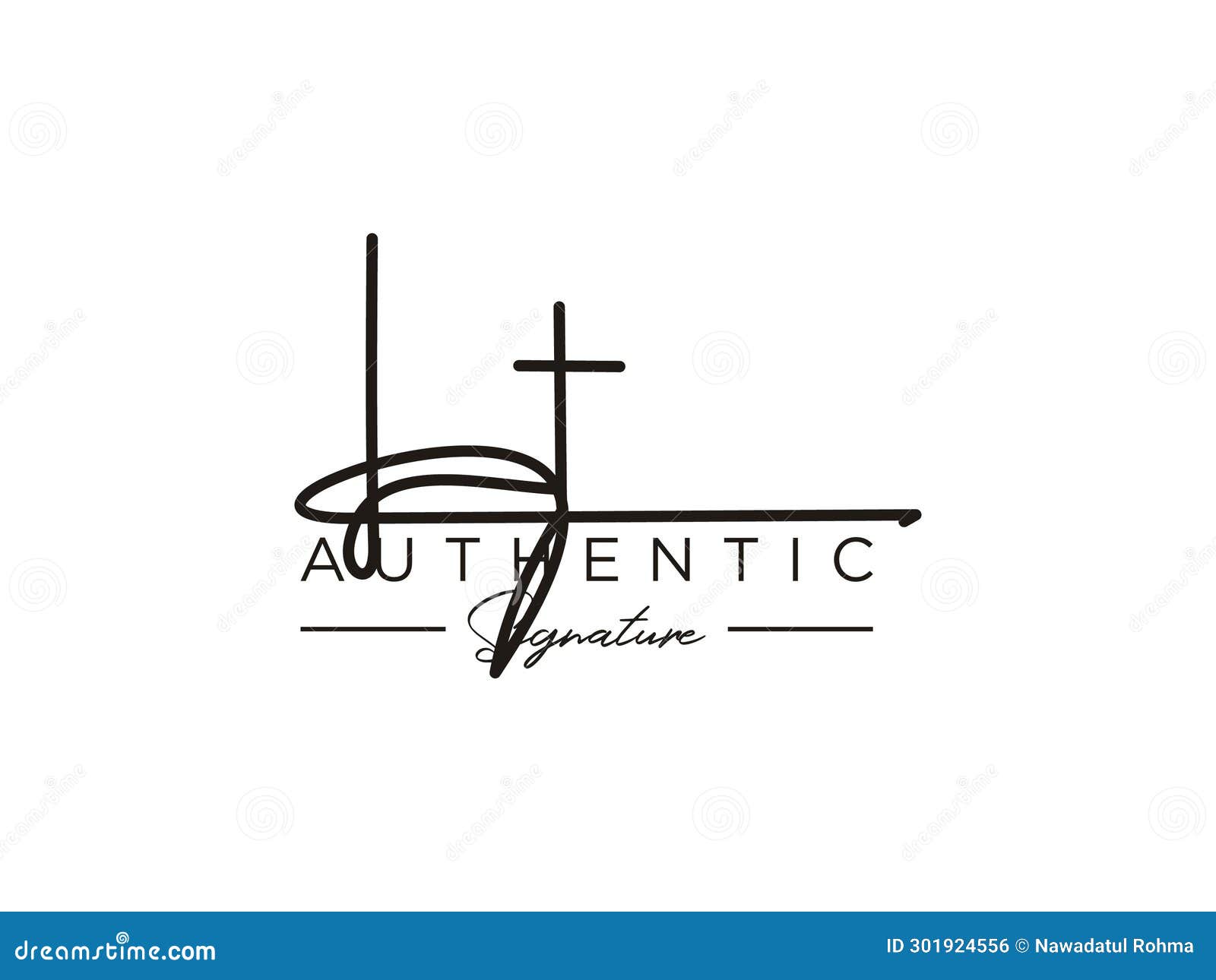 Letter LT Signature Logo Template Vector Stock Vector - Illustration of ...