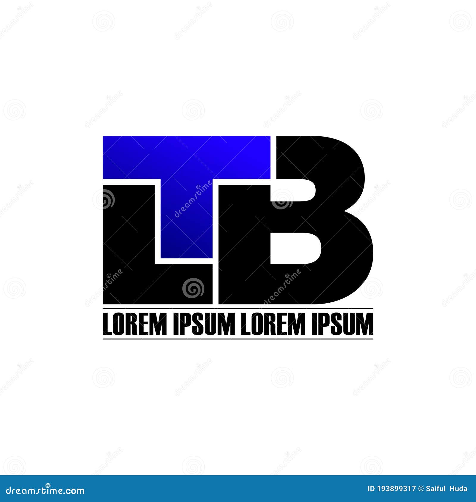 Letter LTB Simple Monogram Logo Icon Design. Stock Vector ...