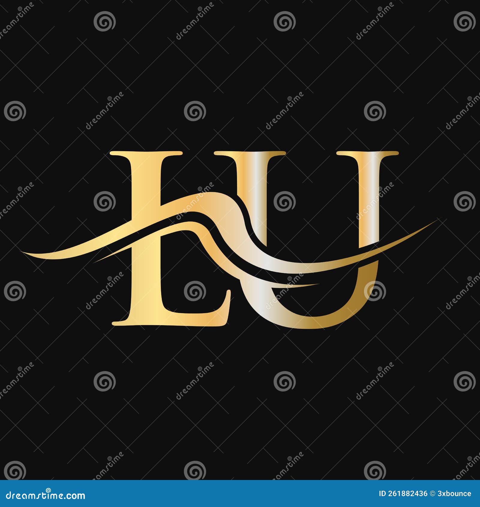 Letter LU Logo Design. Initial LU Logotype Template for Business and ...
