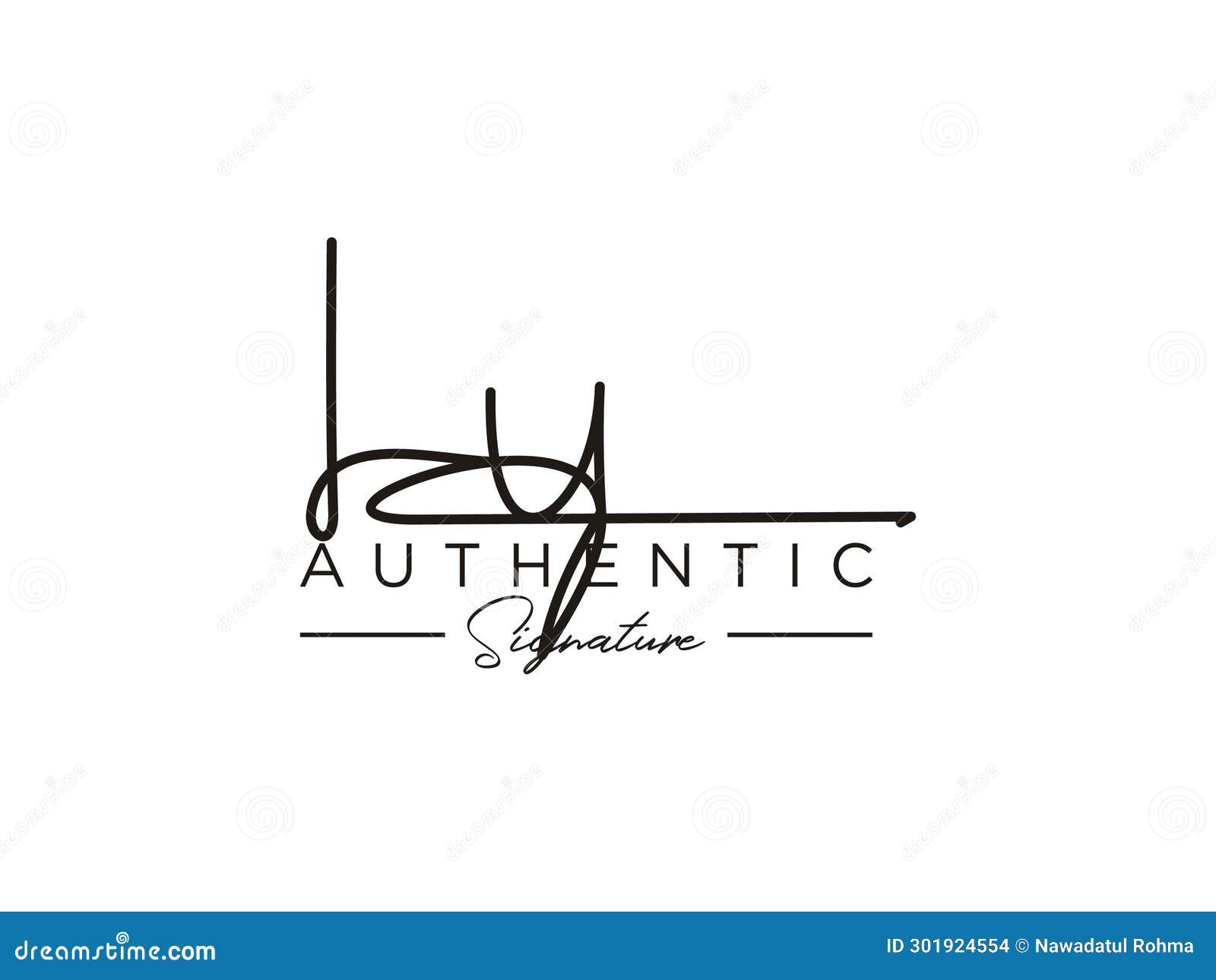 Letter LU Signature Logo Template Vector Stock Vector - Illustration of ...