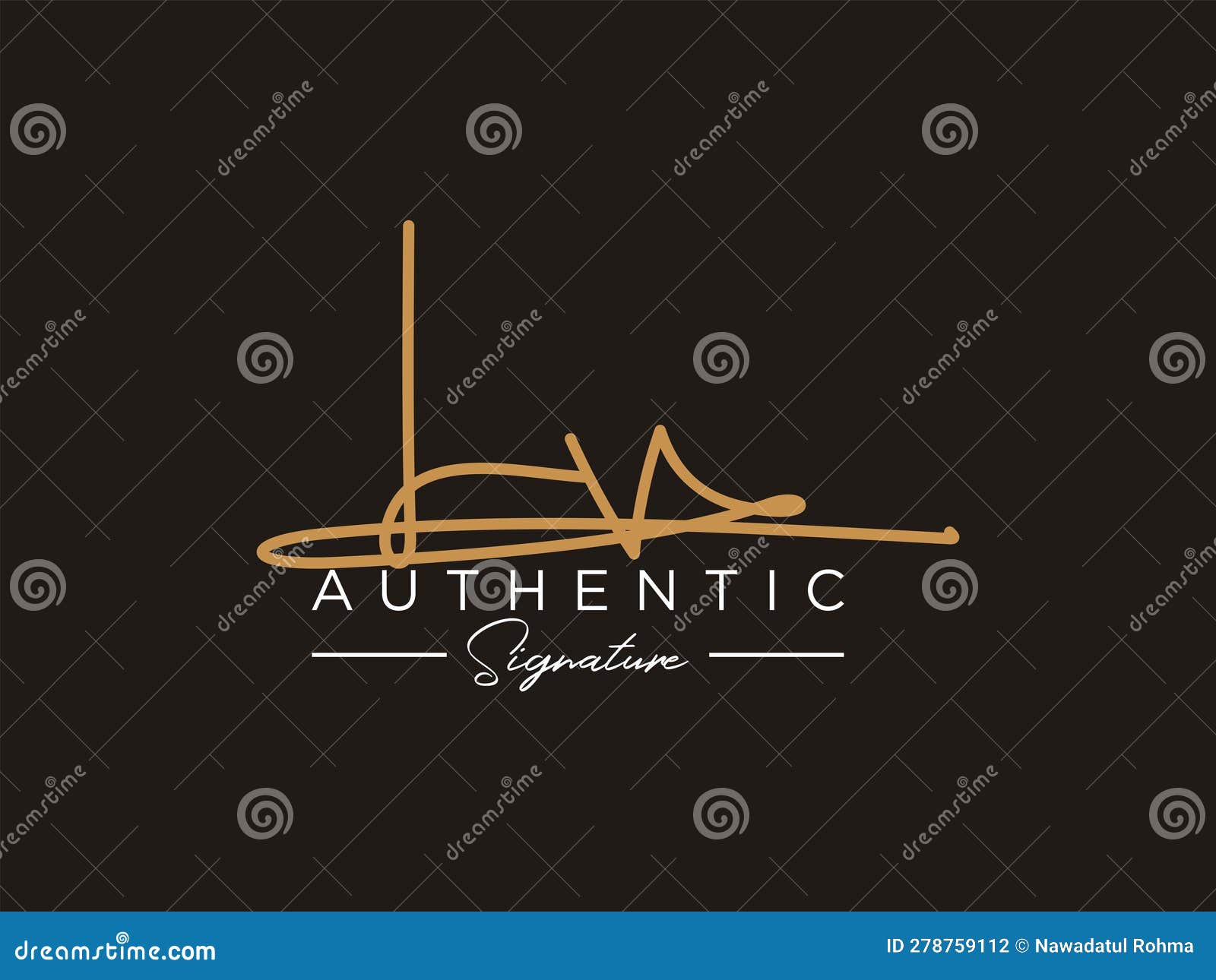 Letter LV Signature Logo Template Vector Stock Vector - Illustration of ...