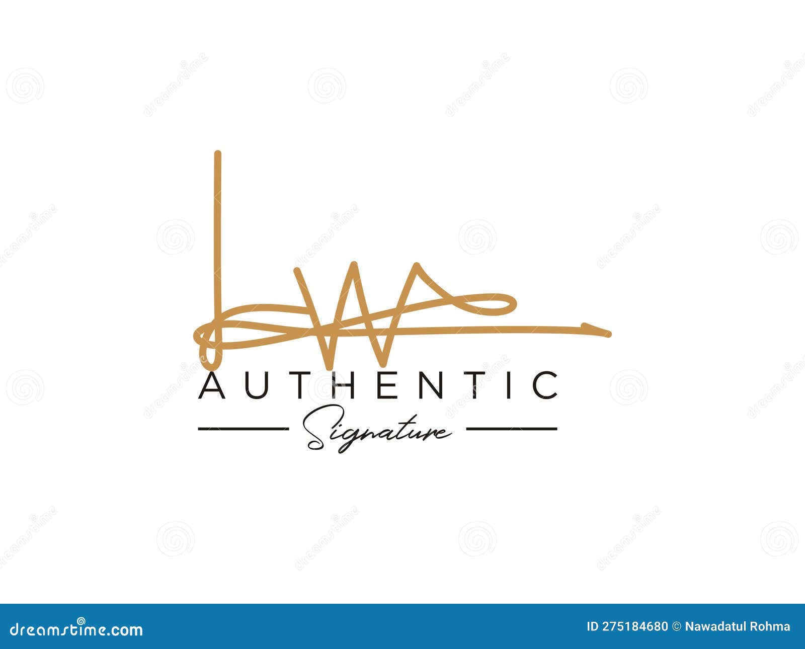 Letter LW Signature Logo Template Vector Stock Vector - Illustration of ...