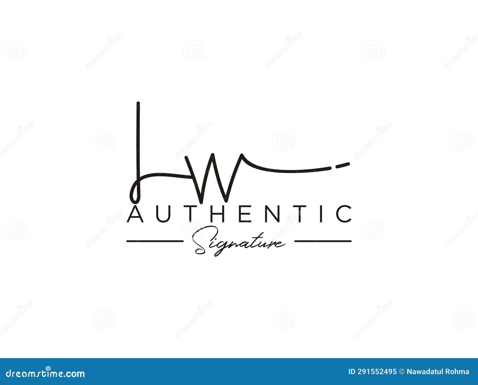 Letter LW Signature Logo Template Vector Stock Vector - Illustration of ...