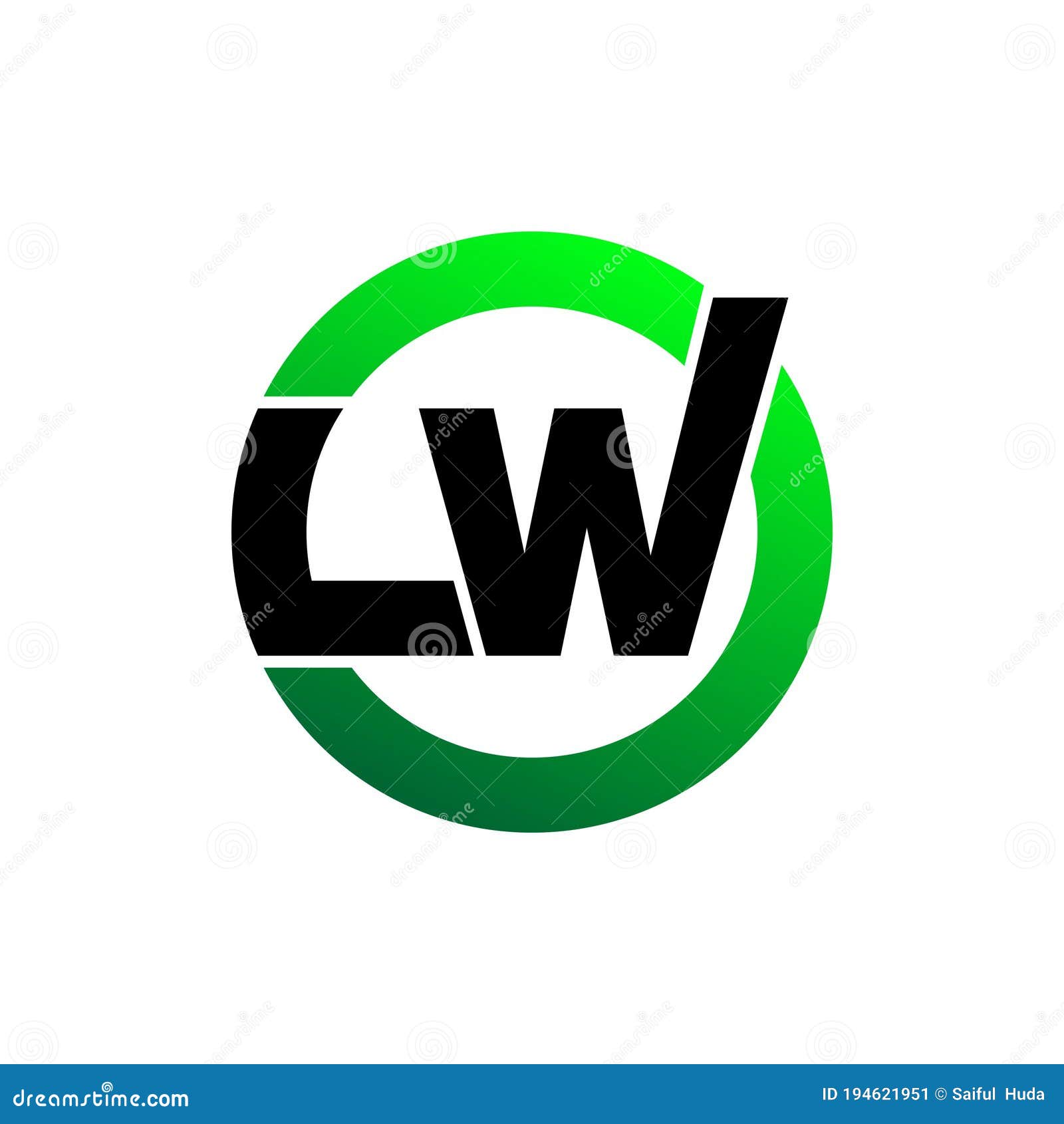 Letter LW Simple Monogram Logo Icon Design. Stock Vector - Illustration ...