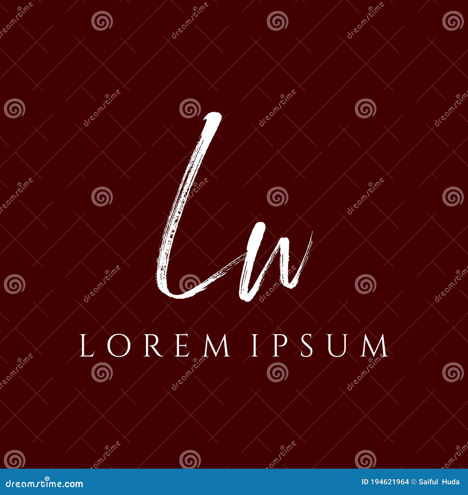 Letter LW Simple Monogram Logo Icon Design. Stock Vector - Illustration ...