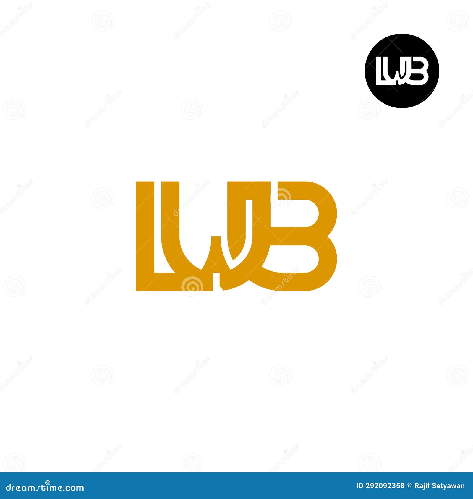 Letter LWB Monogram Logo Design Vector Illustration | CartoonDealer.com ...