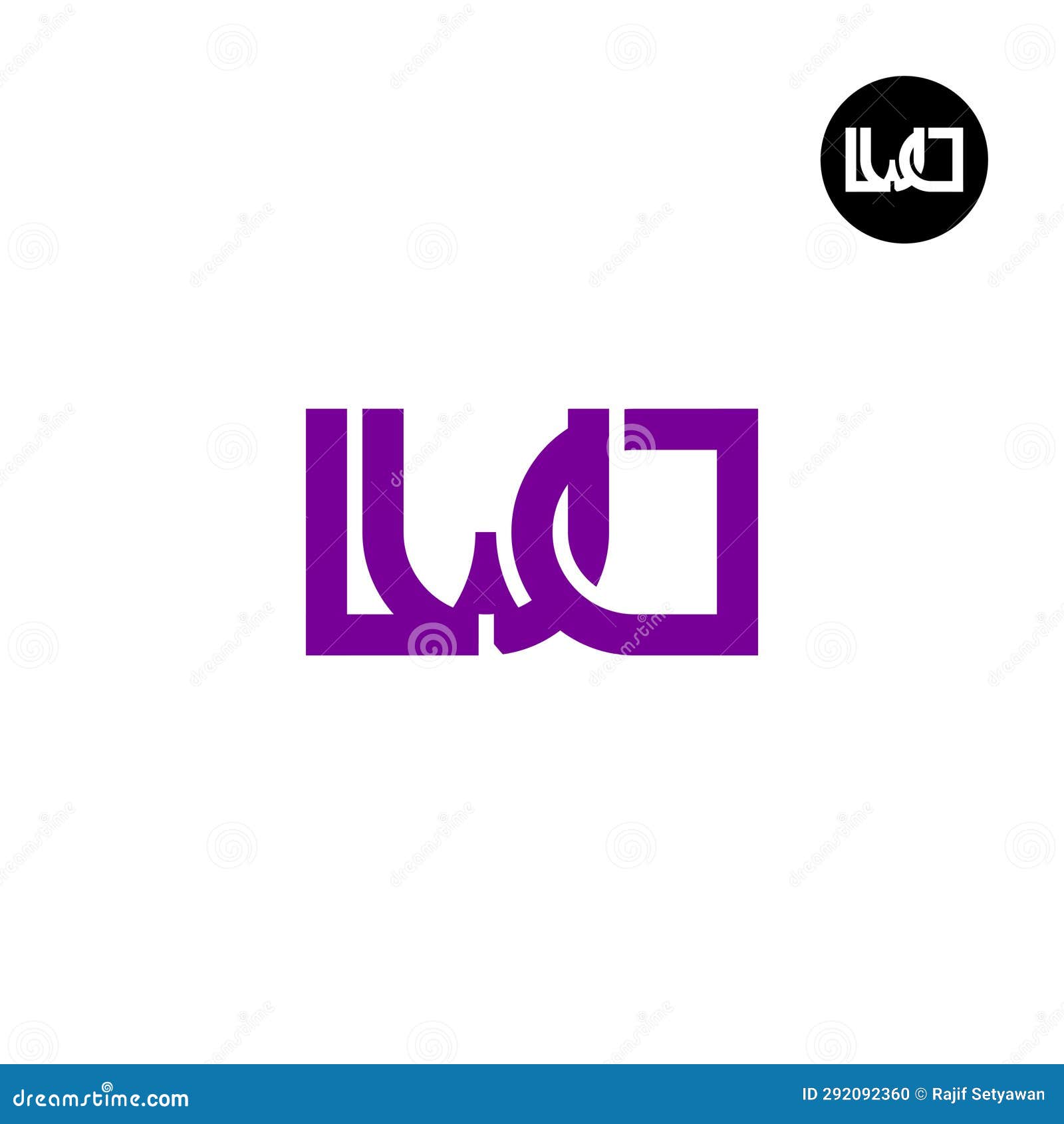Letter LWD Monogram Logo Design Stock Illustration - Illustration of ...
