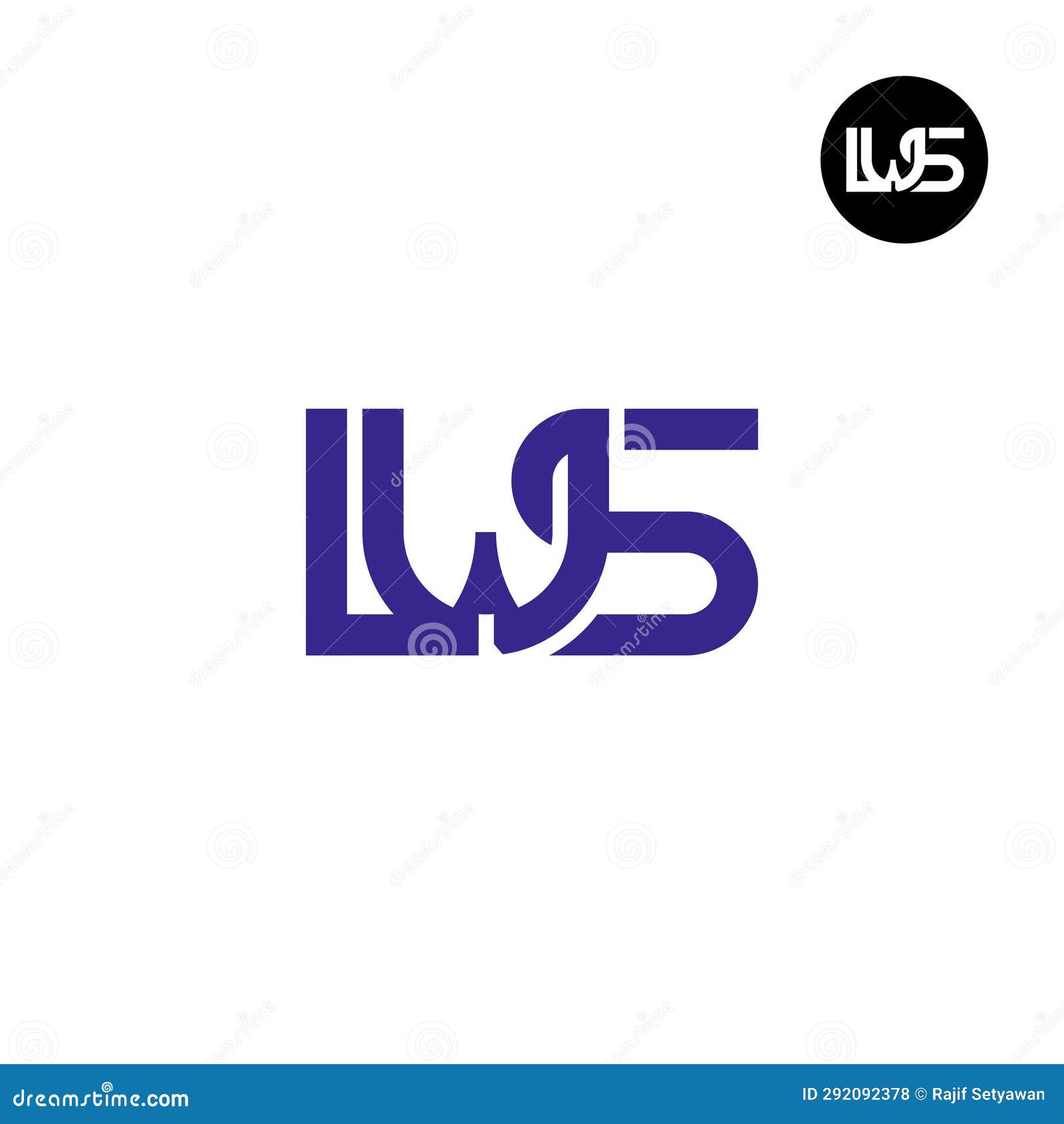 Letter LWS Monogram Logo Design Stock Vector - Illustration of brand ...