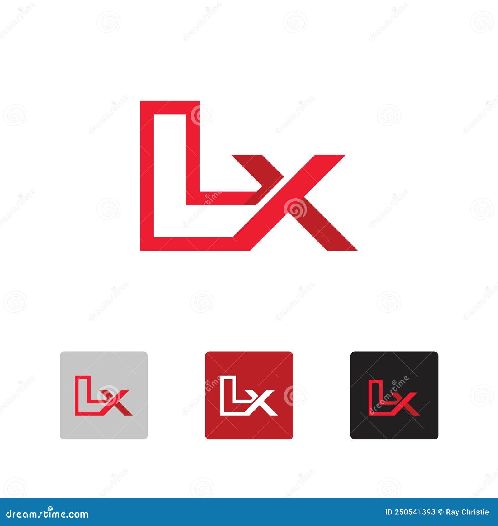 Letter LX logo or monogram stock vector. Illustration of concept ...