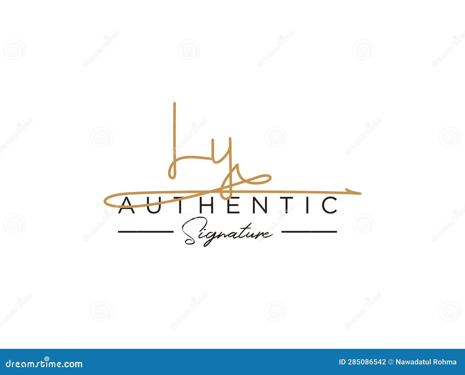 Letter LY Signature Logo Template Vector Stock Vector - Illustration of ...