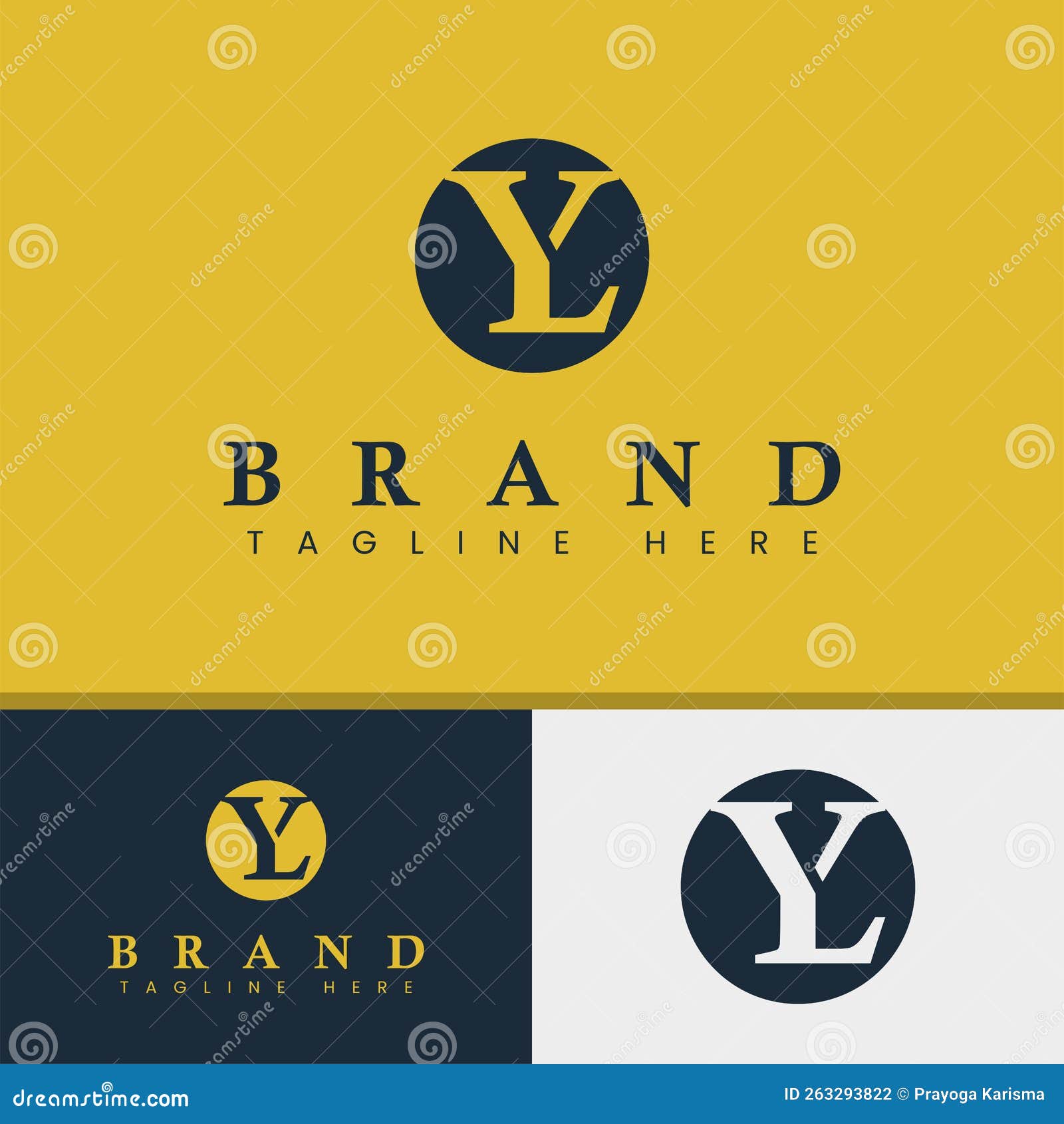 Letter LY or YL Monogram Logo Stock Illustration - Illustration of ...