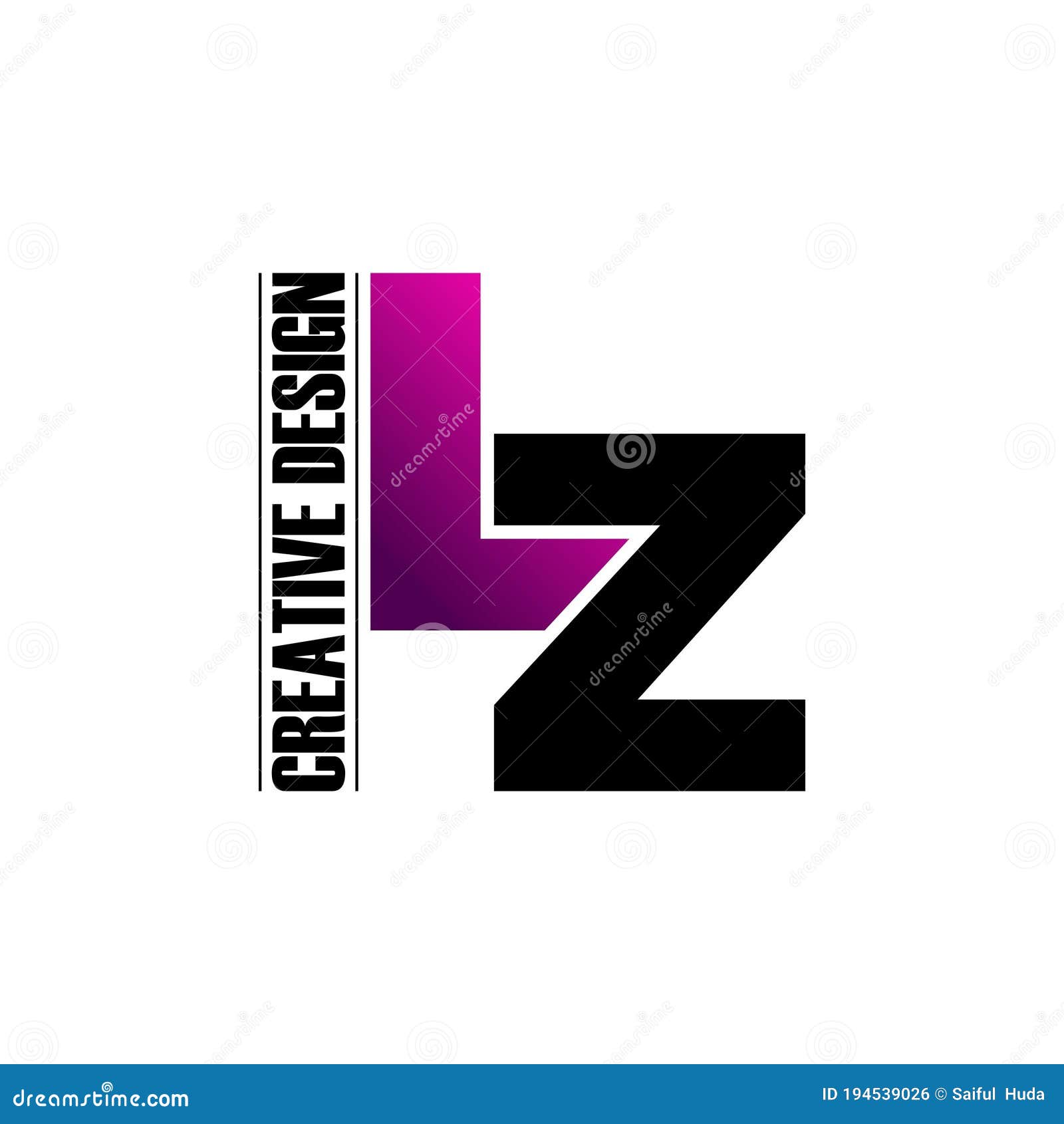 Letter LZ Simple Monogram Logo Icon Design. Stock Vector - Illustration ...