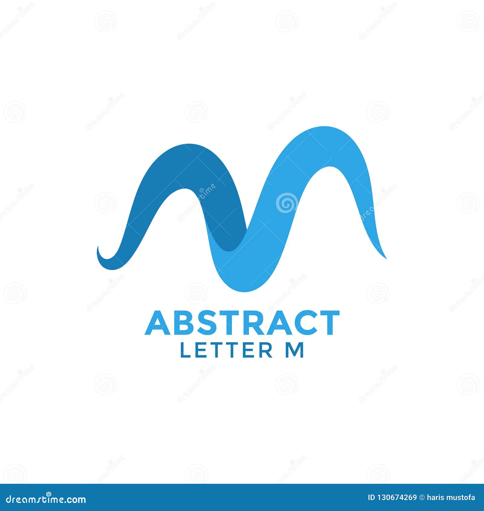 Letter M Abstract Graphic Design Template Vector Illustration Stock ...