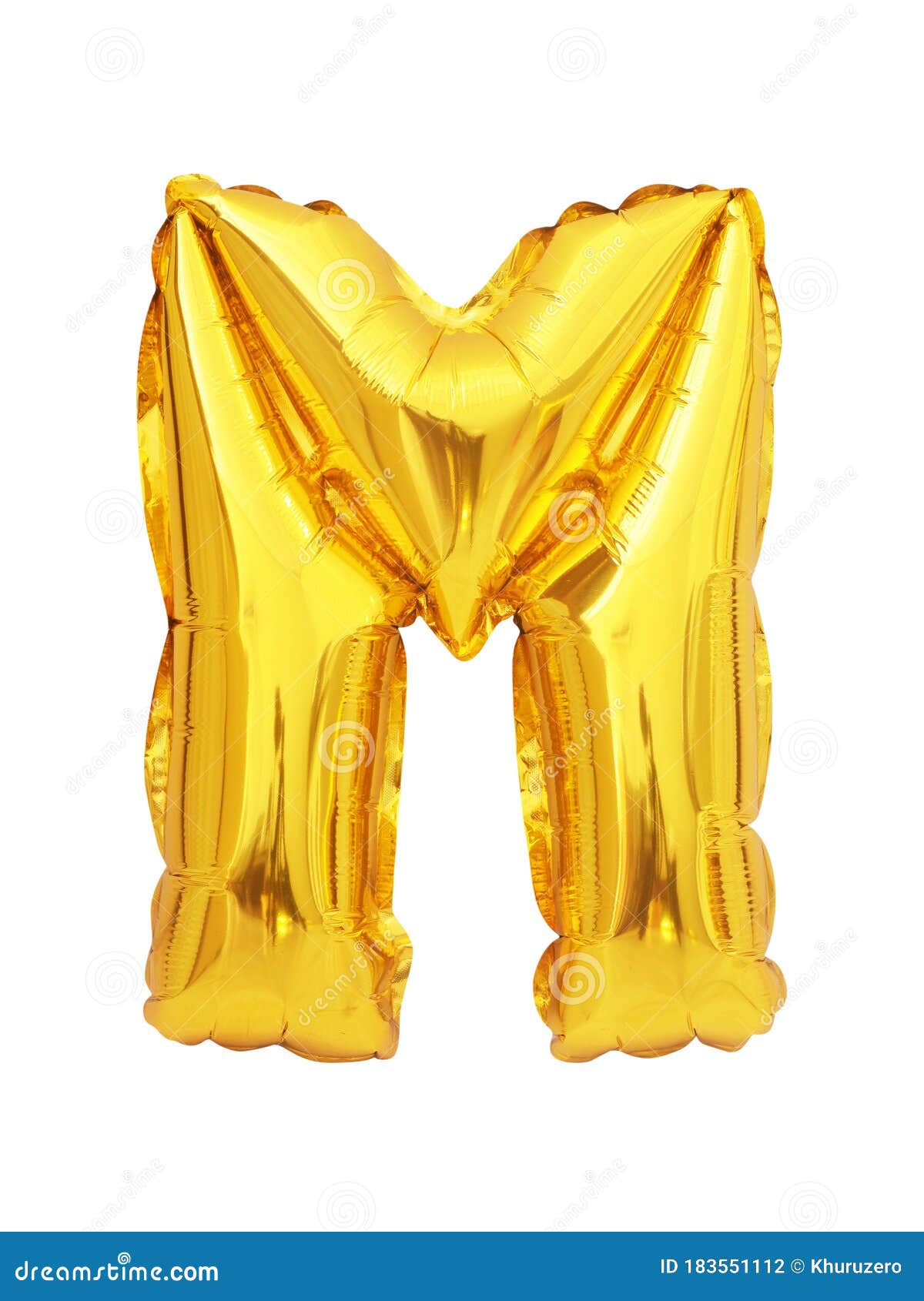 Letter M Balloon Font Isolated on White Stock Photo - Image of color ...