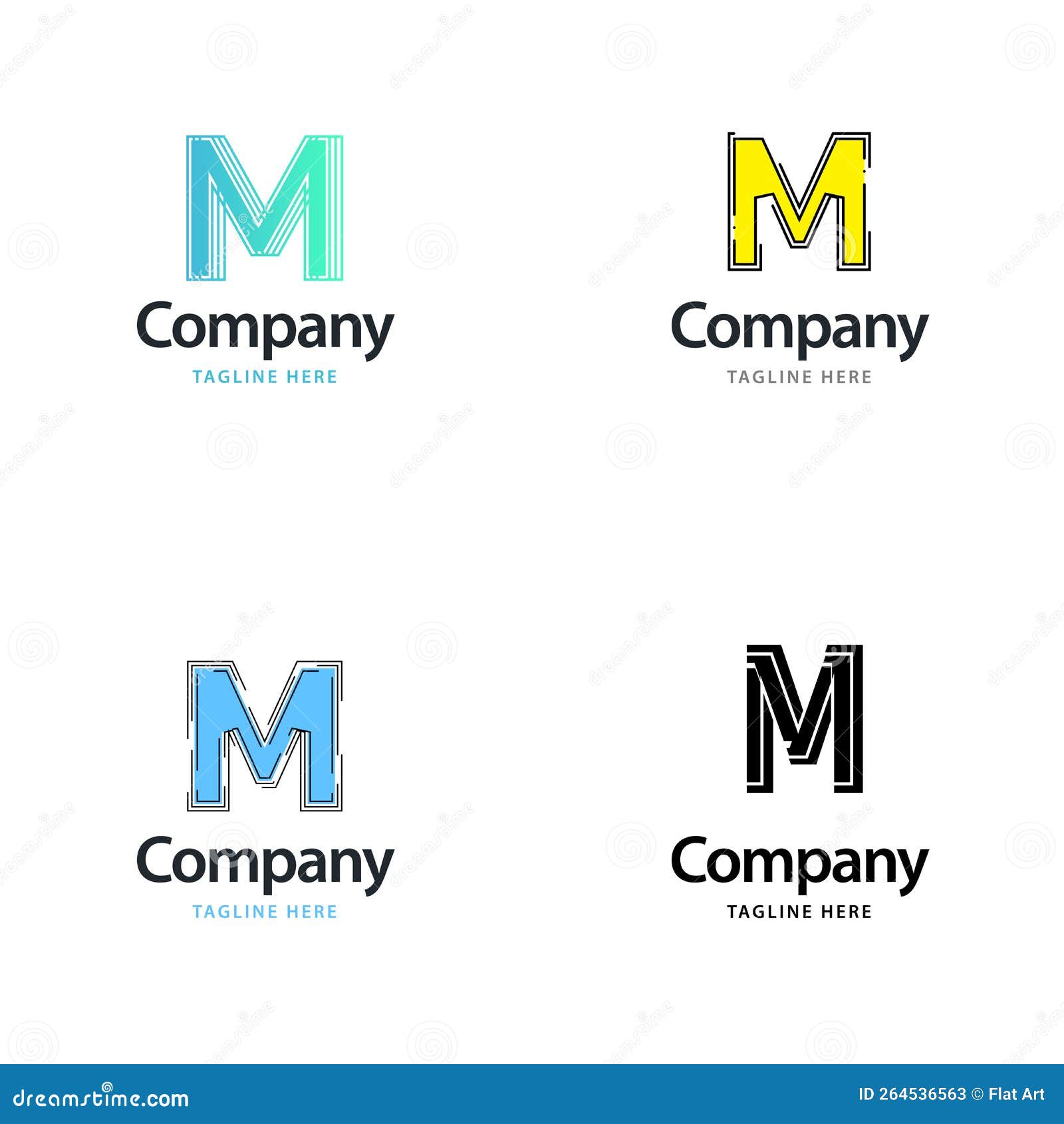 Letter M Big Logo Pack Design Creative Modern Logos Design for Your ...