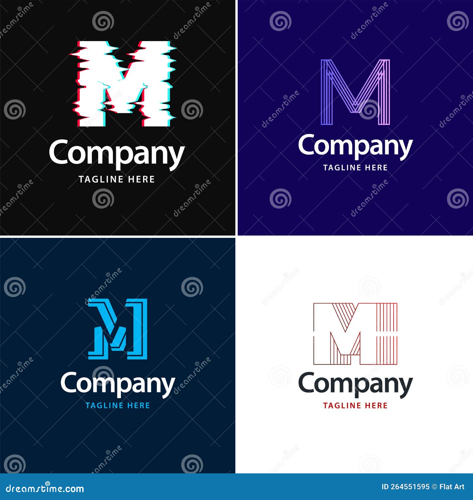 Letter M Big Logo Pack Design Creative Modern Logos Design for Your ...