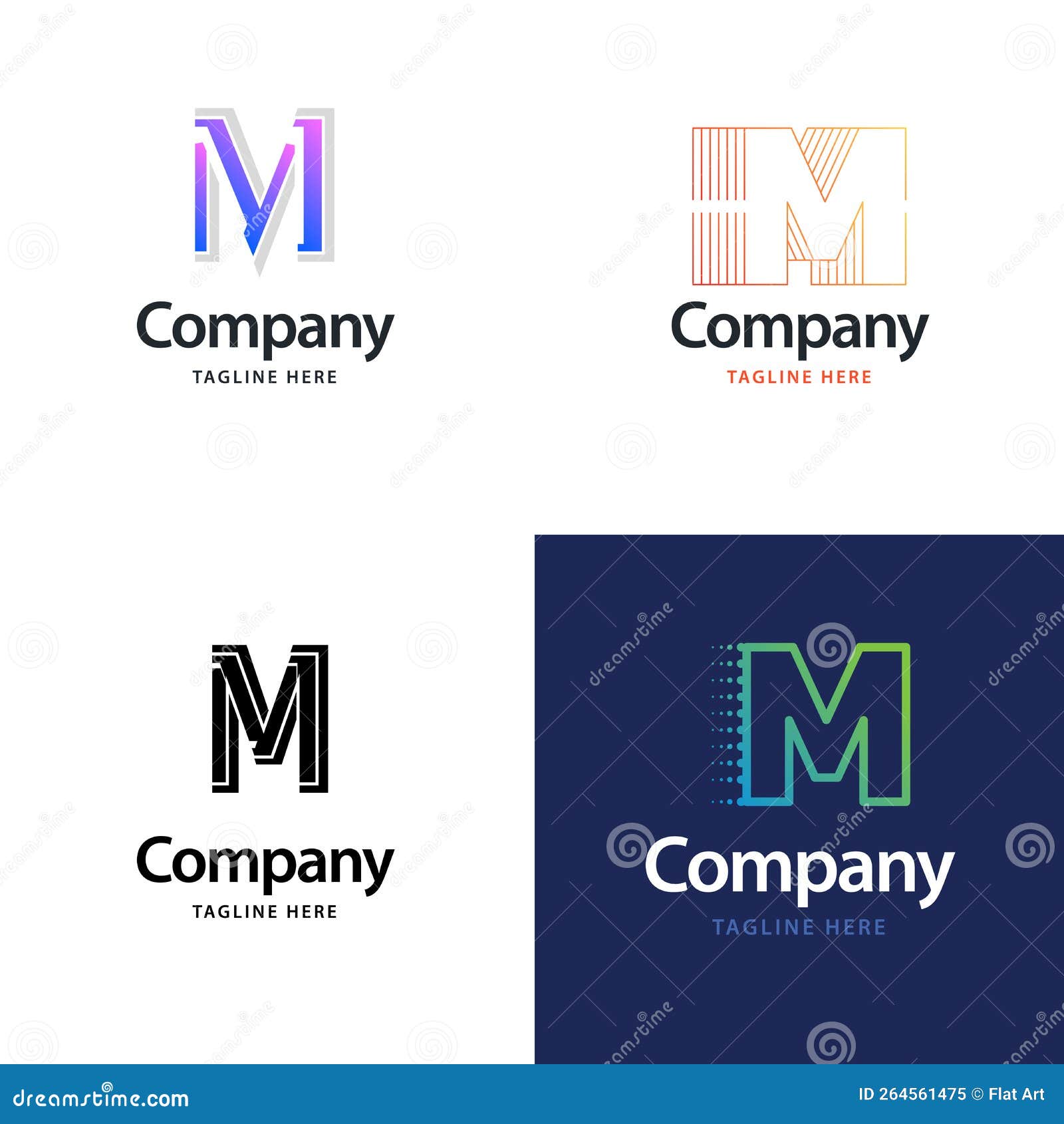 Letter M Big Logo Pack Design Creative Modern Logos Design for Your ...