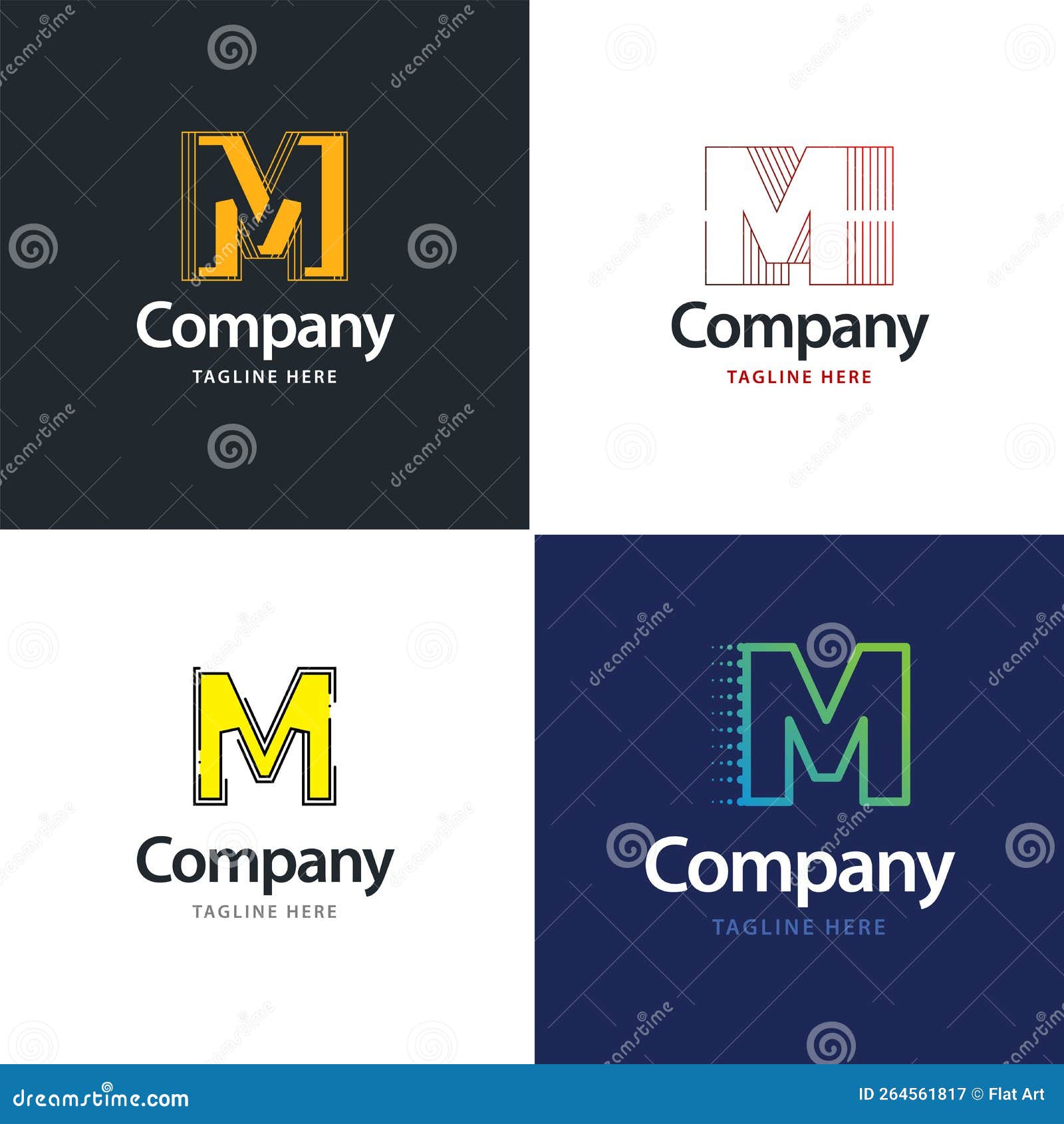 Letter M Big Logo Pack Design Creative Modern Logos Design for Your ...