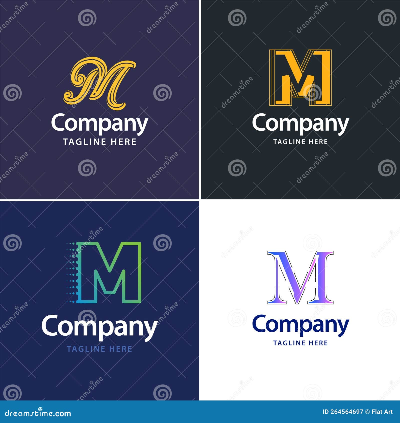 Letter M Big Logo Pack Design Creative Modern Logos Design for Your ...
