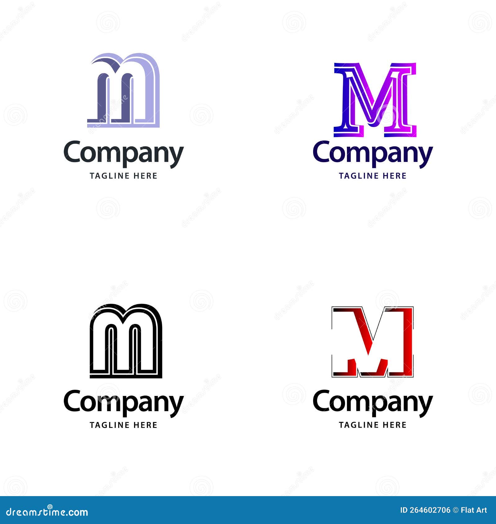 Letter M Big Logo Pack Design Creative Modern Logos Design for Your ...