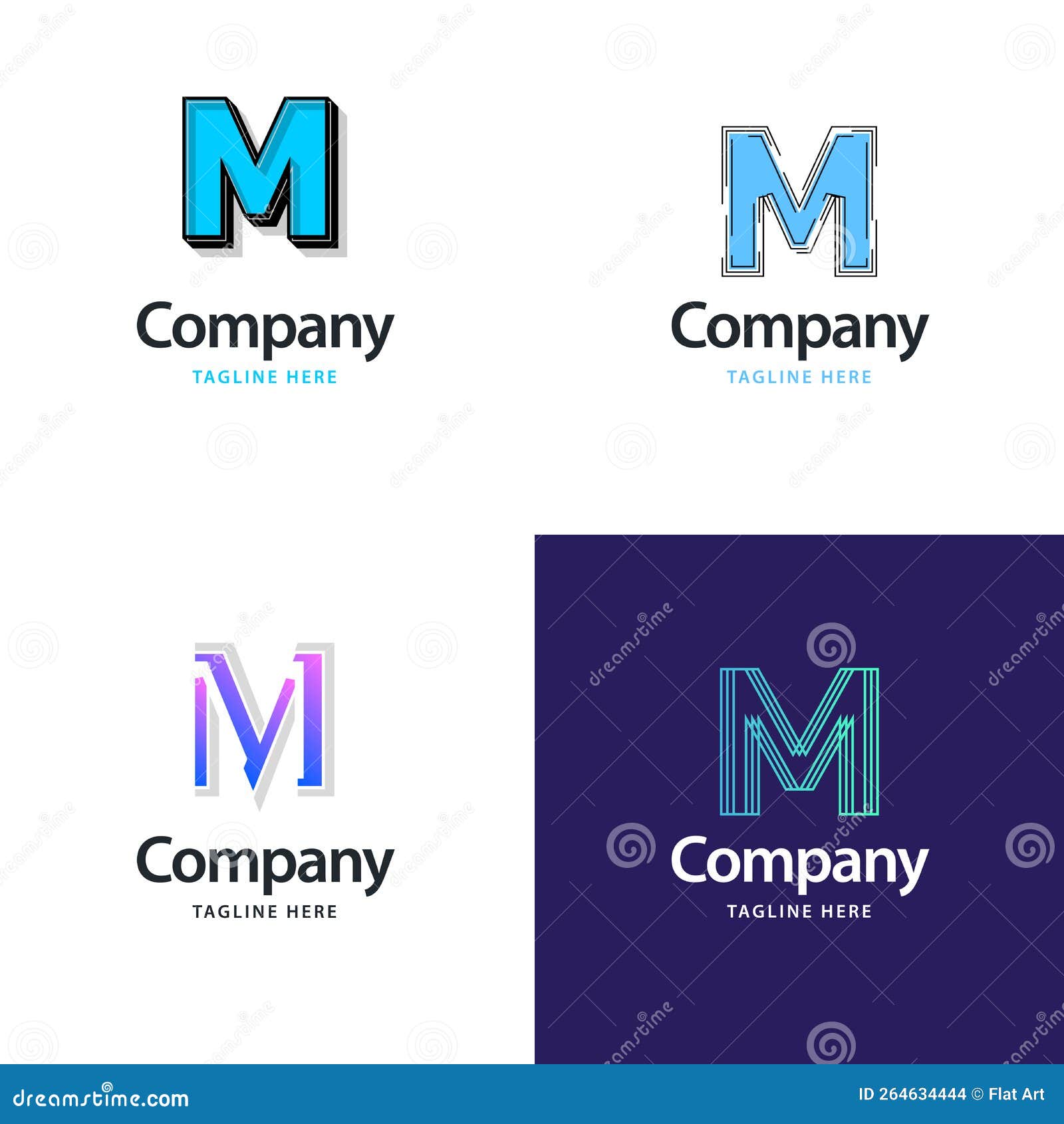 Letter M Big Logo Pack Design Creative Modern Logos Design for Your ...