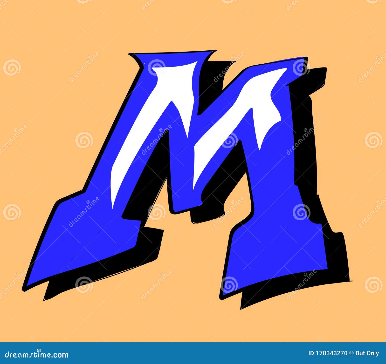 The Letter M In Graffiti