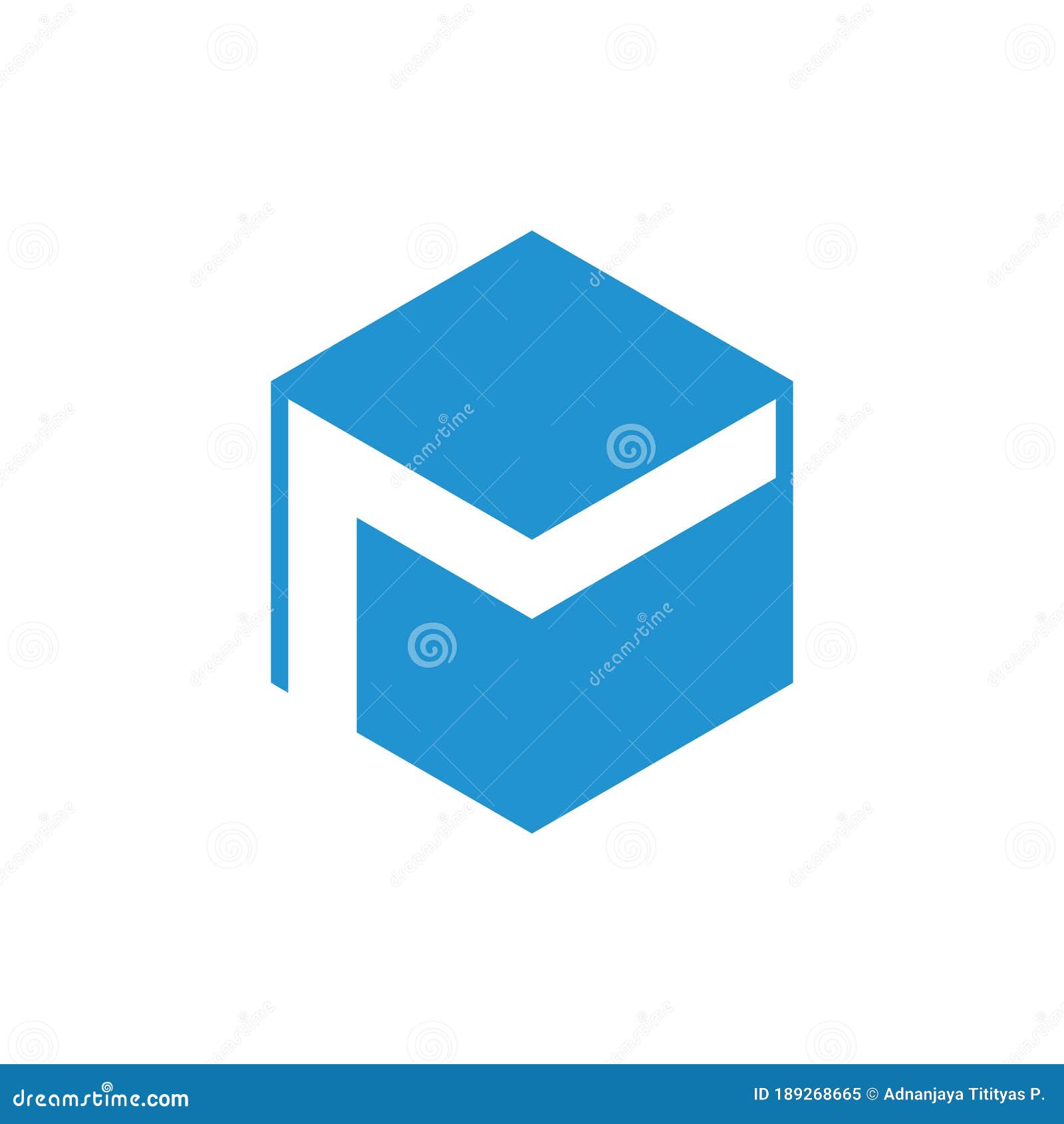 Letter M Box Hexagonal Logo Vector Stock Vector - Illustration of shape ...