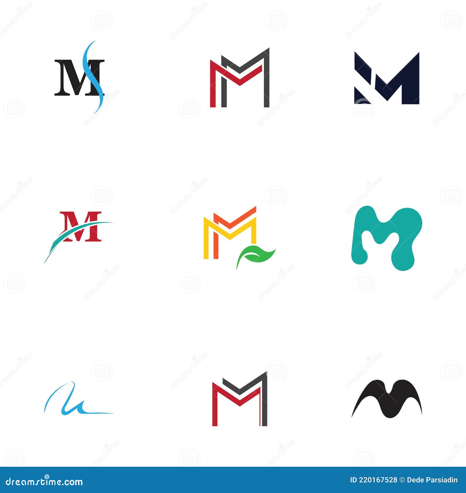 Letter M Business Corporate Abstract Unity Vector Logo Design Template ...