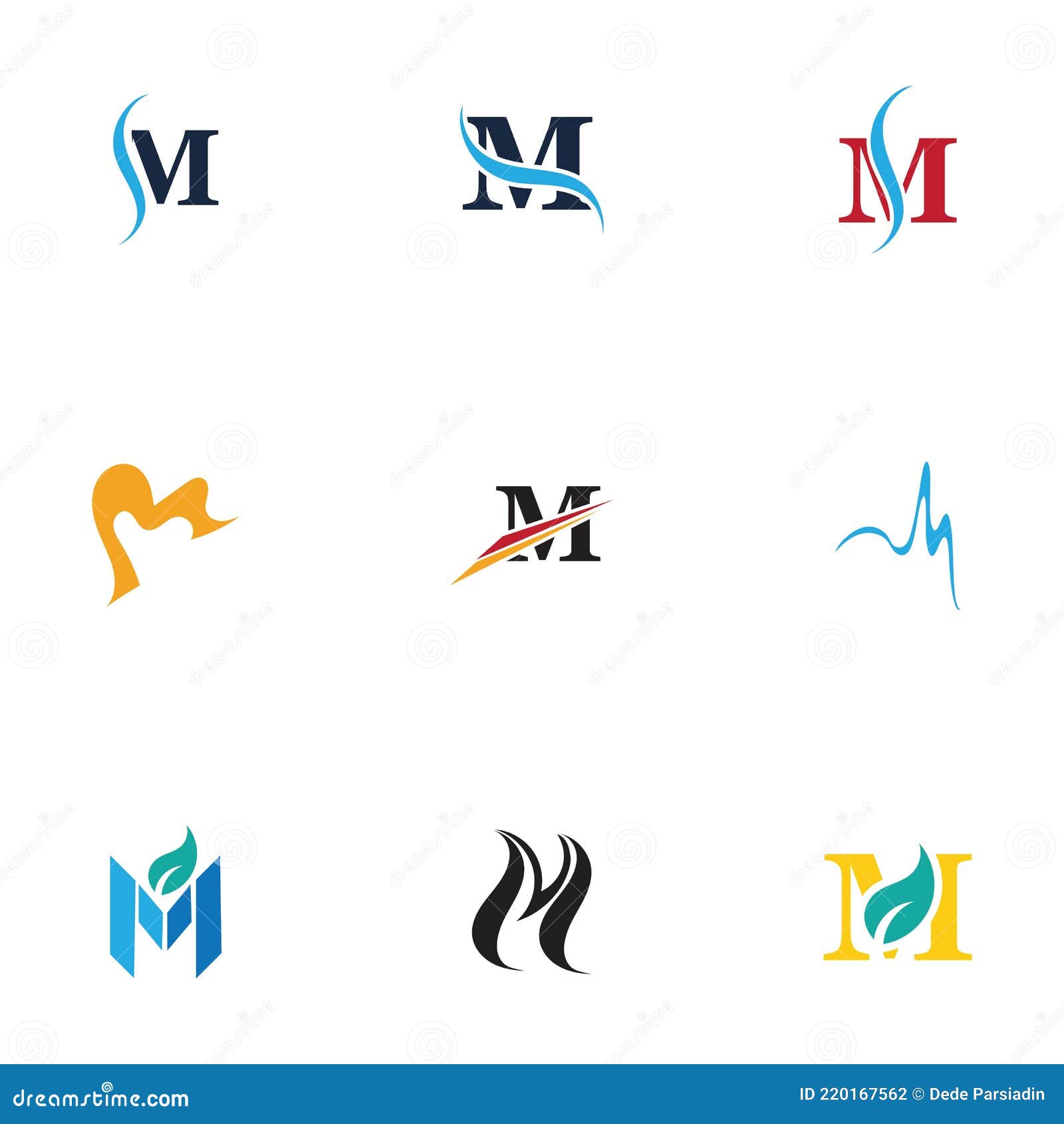Letter M Business Corporate Abstract Unity Vector Logo Design Template ...