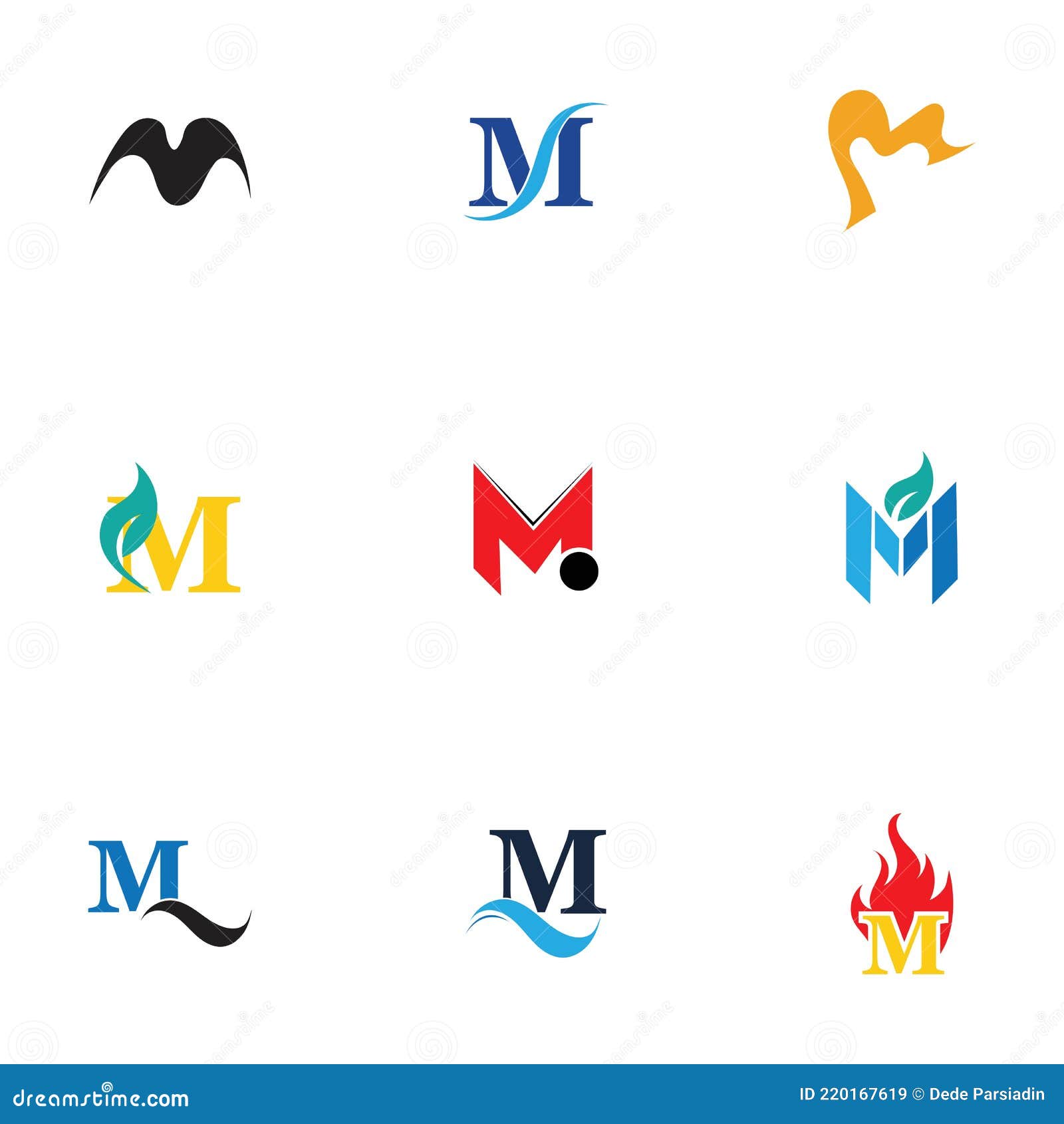 Letter M Business Corporate Abstract Unity Vector Logo Design Template ...