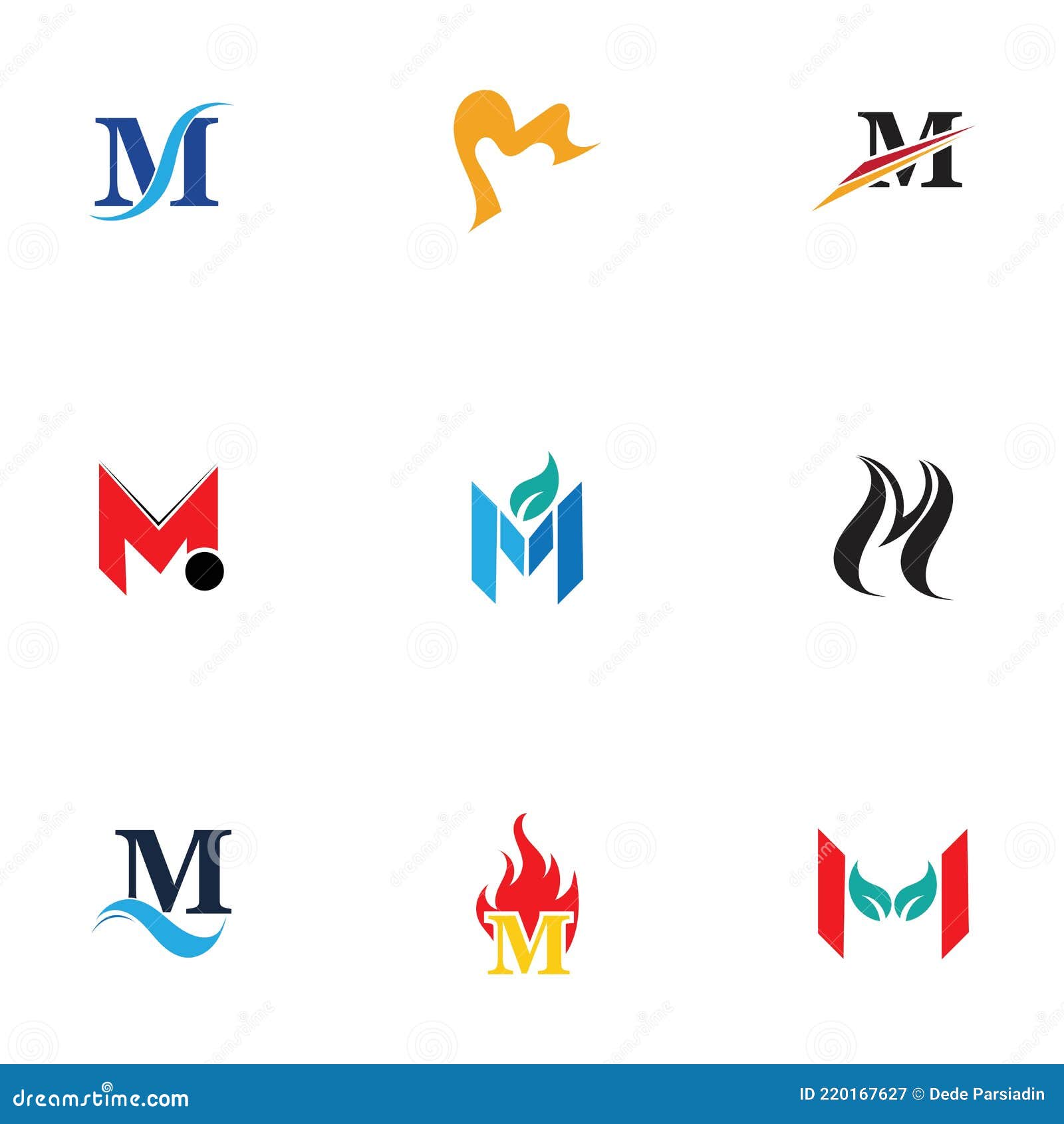 Letter M Business Corporate Abstract Unity Vector Logo Design Template ...