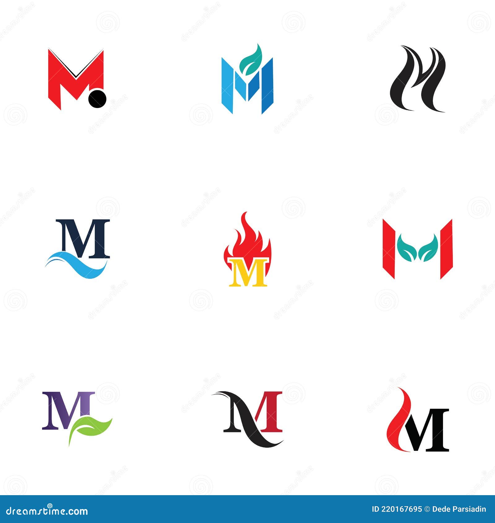 Letter M Business Corporate Abstract Unity Vector Logo Design Template ...